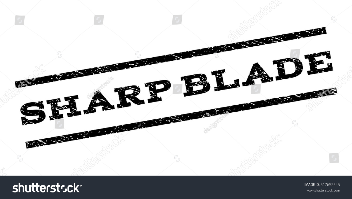 Sharp Blade Watermark Stamp Text Caption Stock Vector (Royalty Free ...