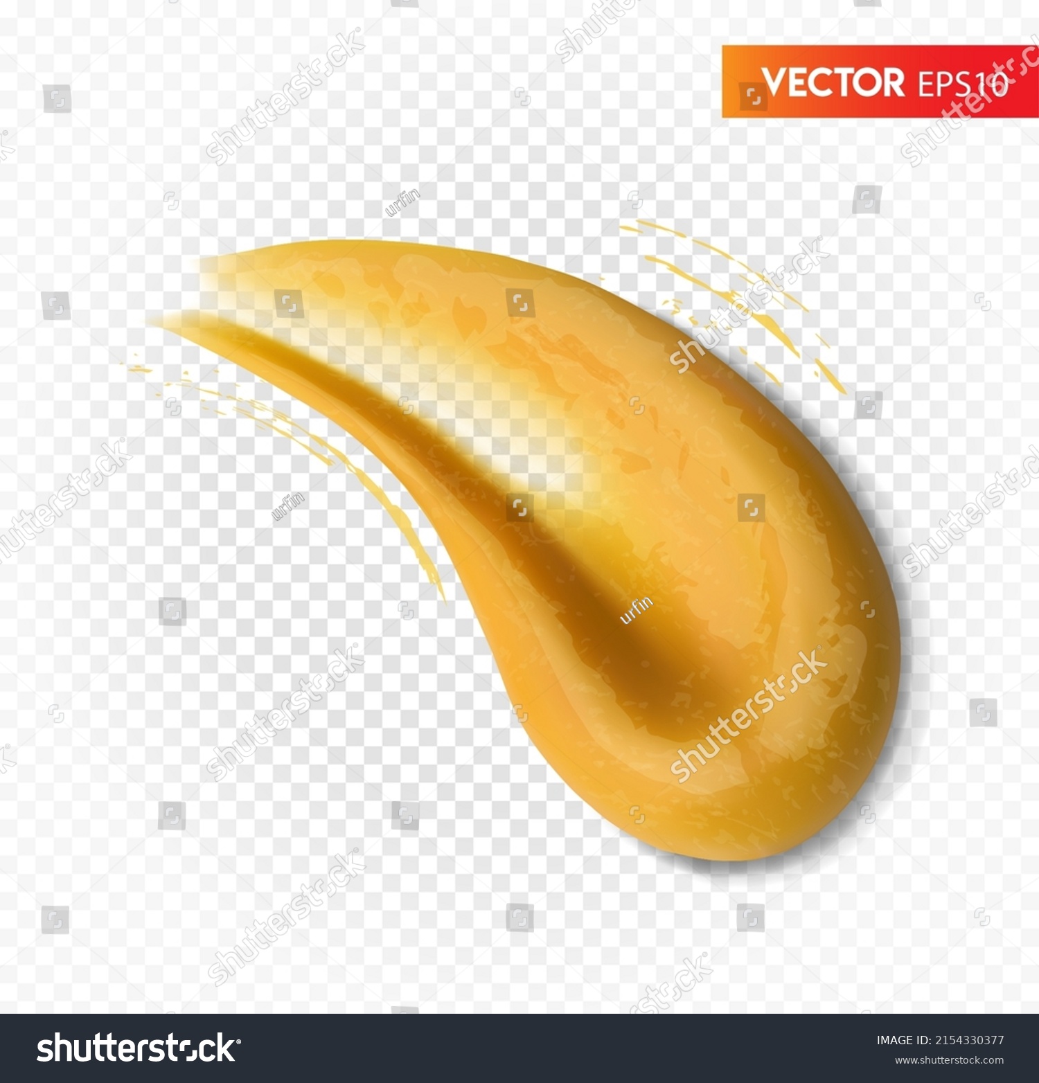 Sharp Mustard Vector Illustration On Transparent Stock Vector (Royalty ...