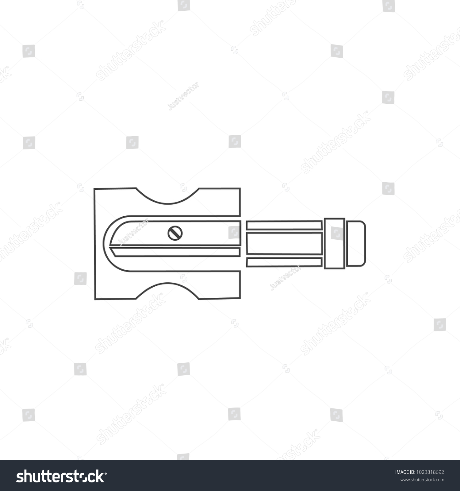 Sharpener Simple Icon Symbol Stock Vector (Royalty Free) 1023818692 ...