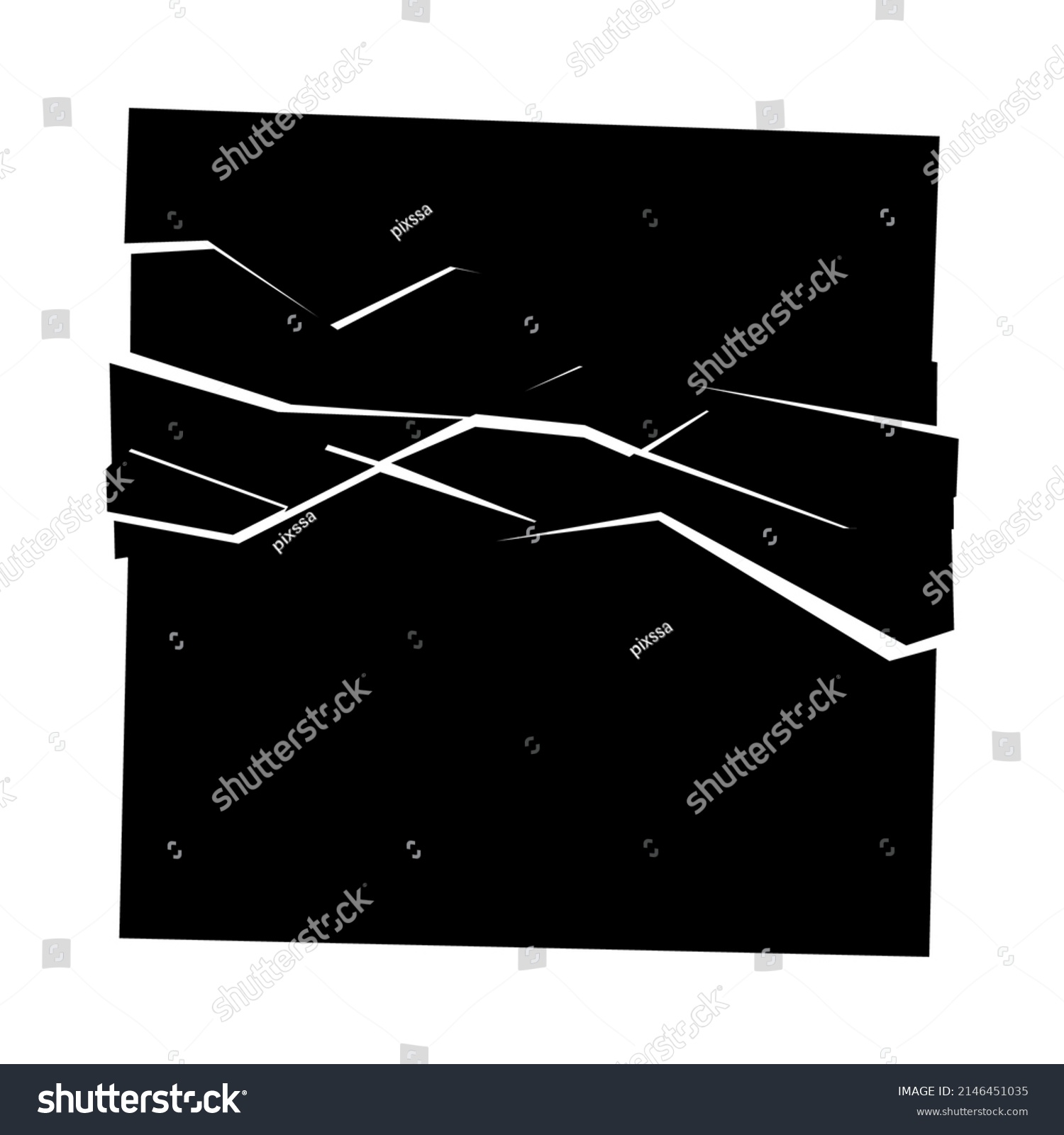 Shattered Fractured Broken Texture Splinters Shards Stock Vector ...