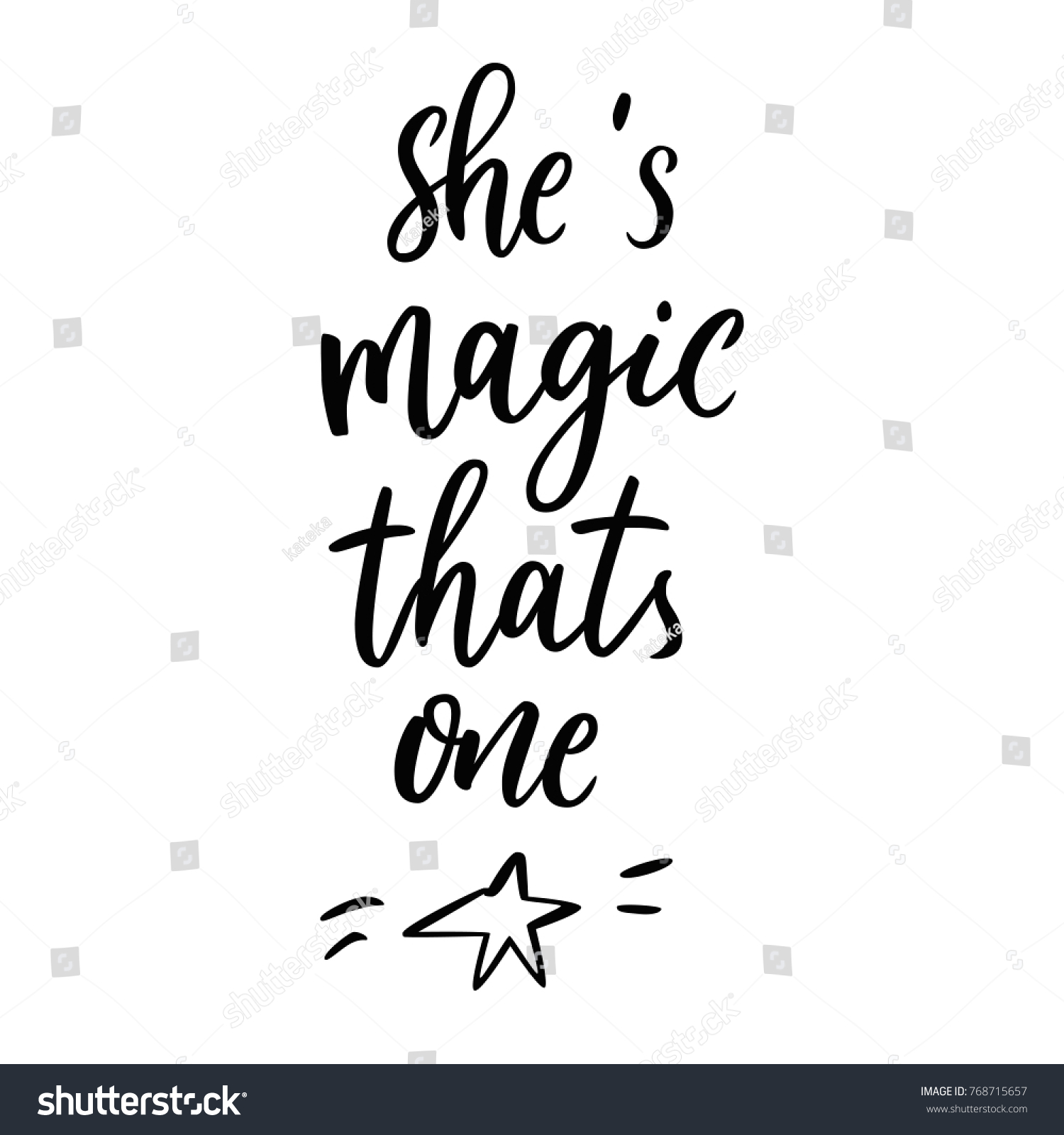 Shes Magic That One Star Vector Stock Vector (Royalty Free) 768715657
