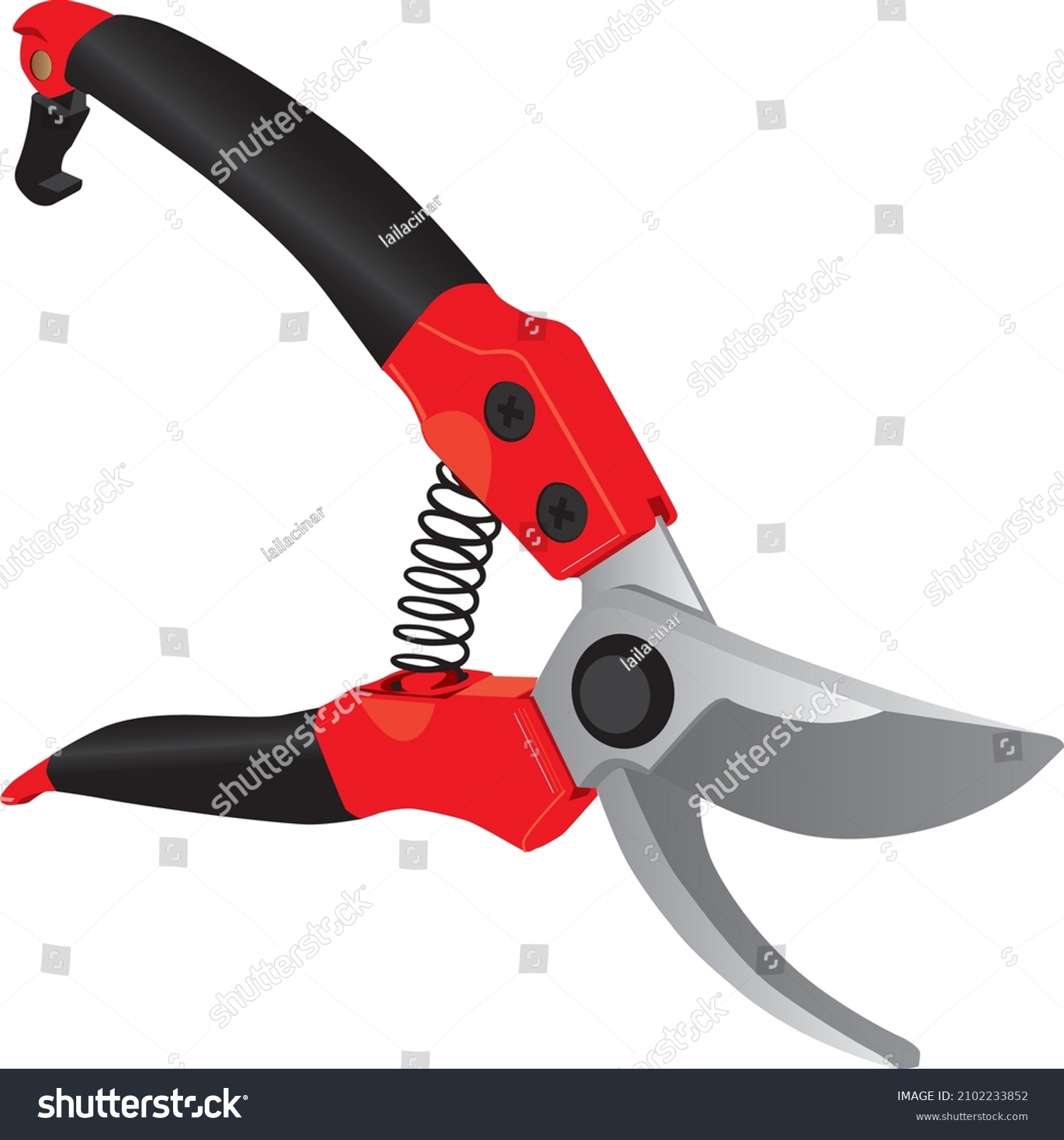 Shears Isolated On White Background Stock Vector (Royalty Free ...