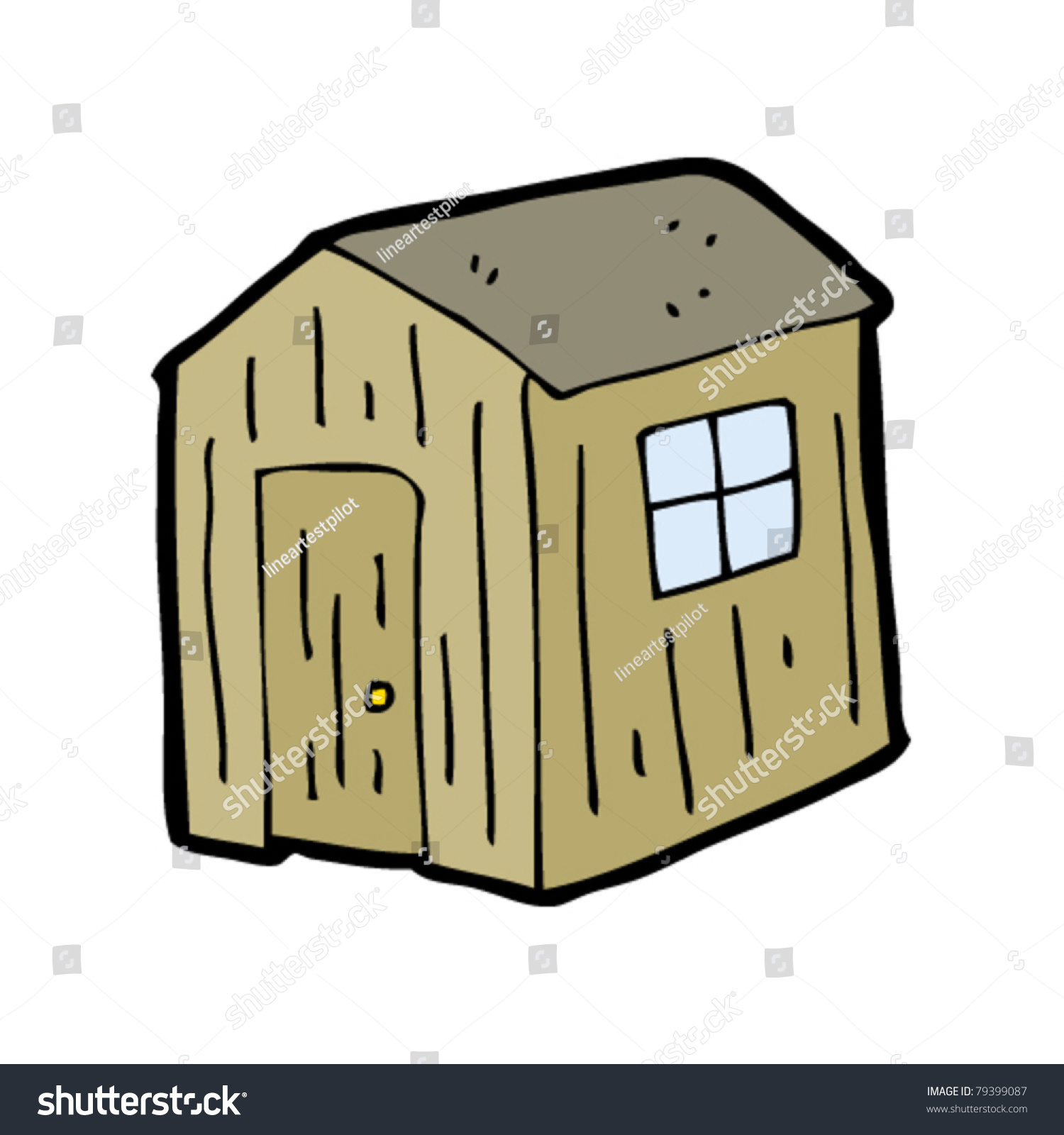 Shed Cartoon Stock Vector 79399087 - Shutterstock
