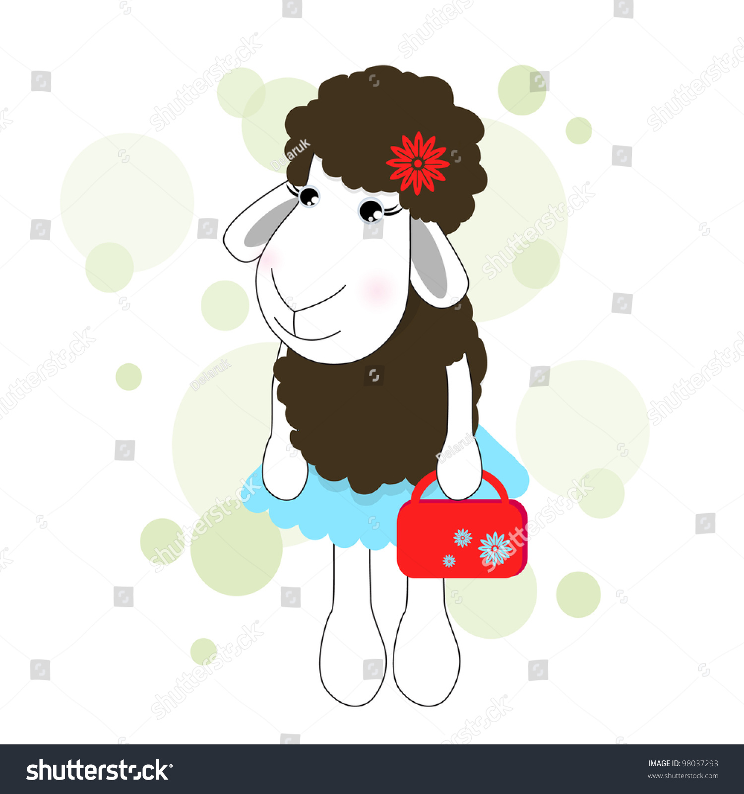 Sheepgirl Stock Vector (Royalty Free) 98037293 | Shutterstock
