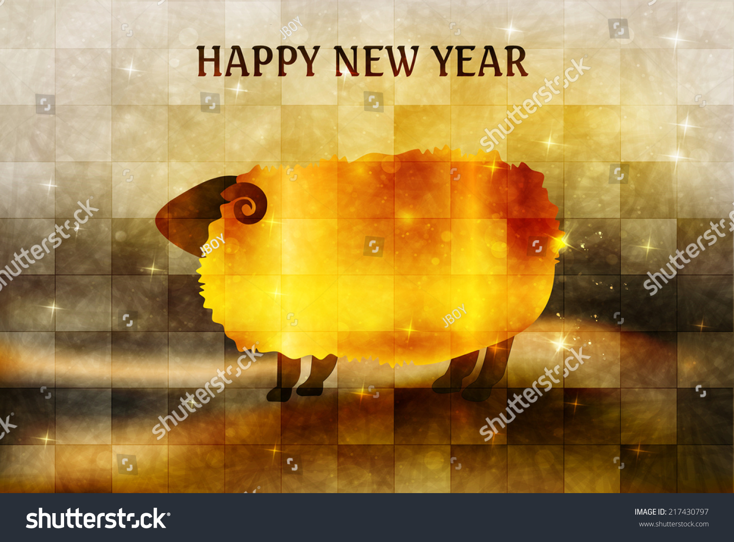 Sheep Greeting Cards Background Stock Vector (Royalty Free) 217430797 ...