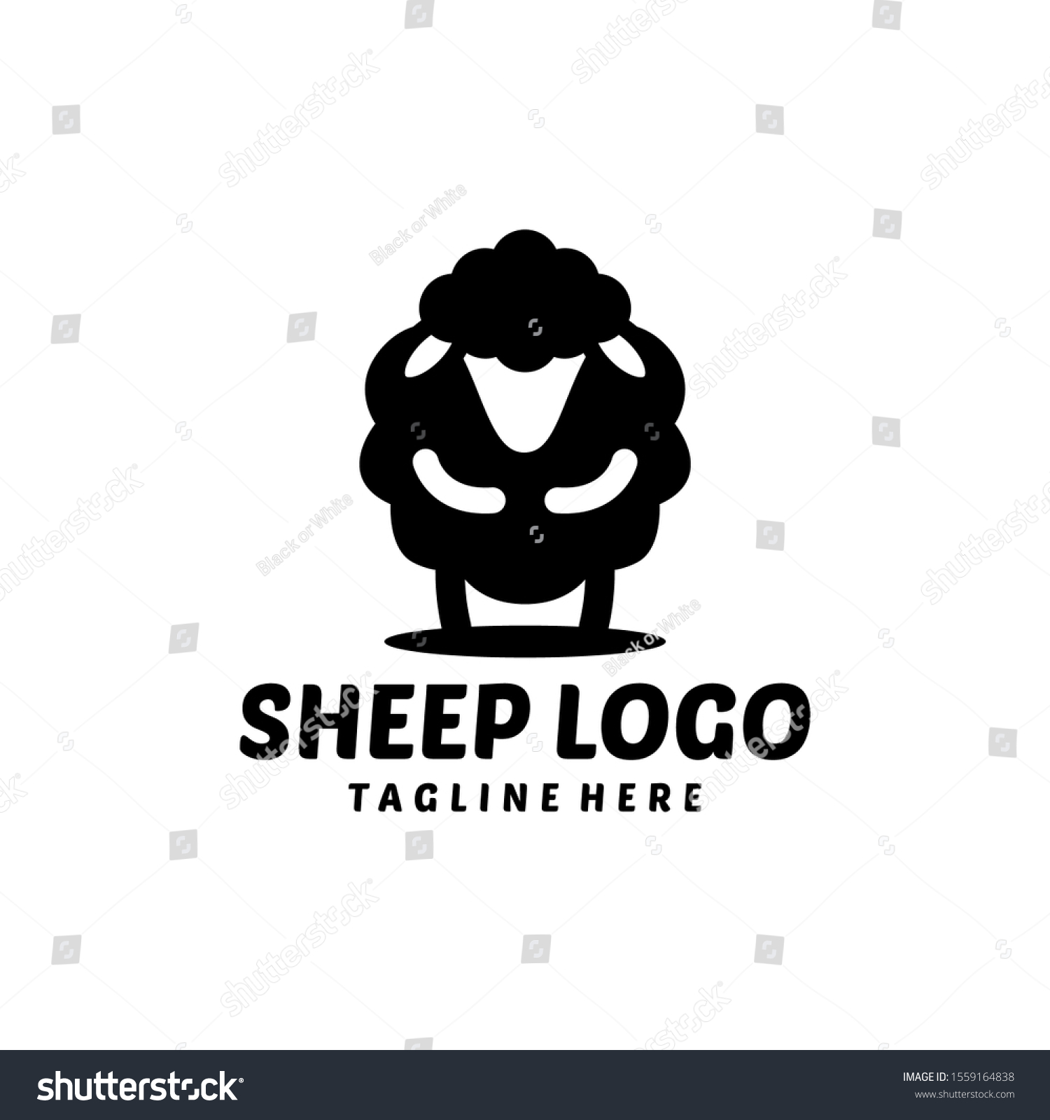 Sheep Logo Design Vector Template: vector de stock (libre de regalías ...