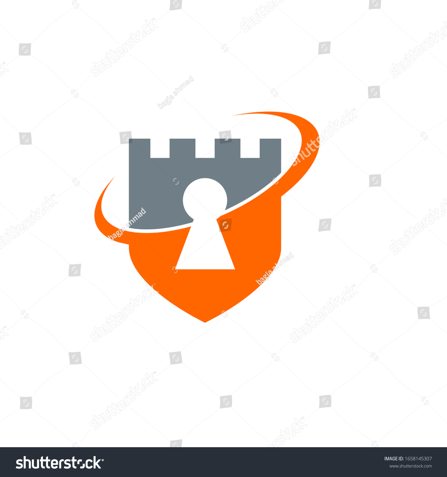 Sheild Key Logo Vector Modern Template Stock Vector (Royalty Free ...