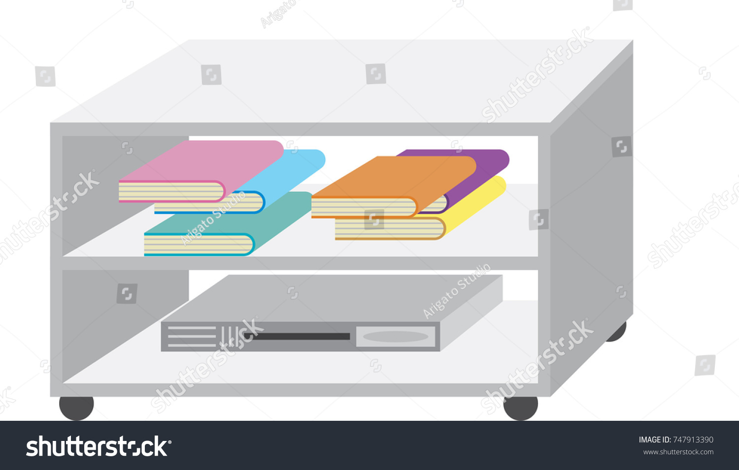 Shelf Isolated Vector Illustration Stock Vector (Royalty Free) 747913390