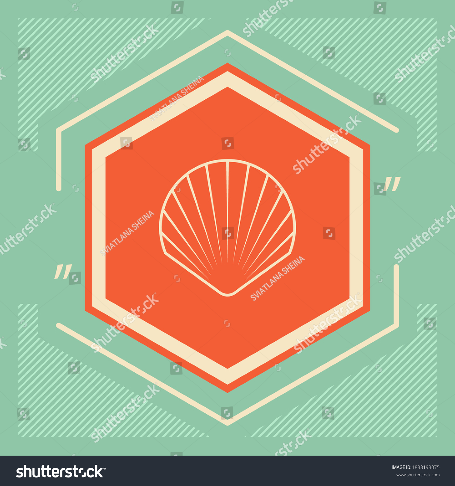 Shell Line Symbol Icon Logo: เวกเตอร์สต็อก (ปลอดค่าลิขสิทธิ์ ...