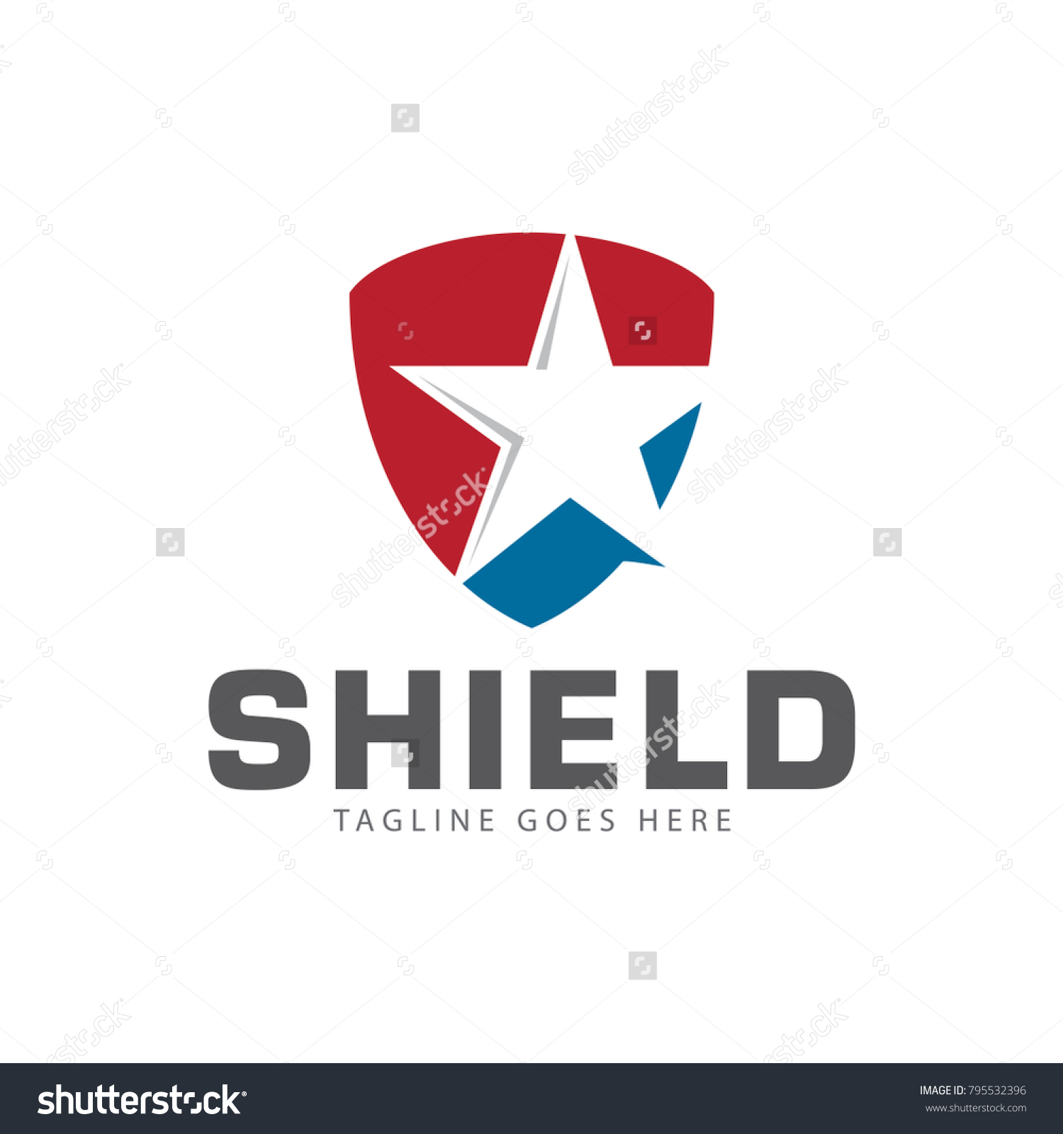 Shield Abstract Star Logo Icon Vector Stock Vector (Royalty Free ...