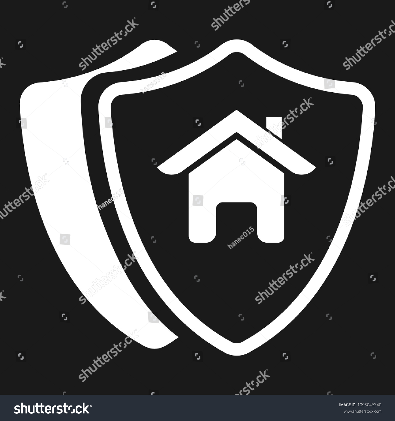 Shield House Logo Concept Stock Vector (Royalty Free) 1095046340 ...