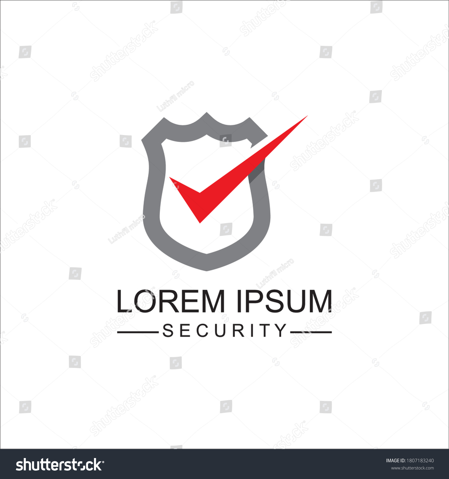 Shield Check Mark Logo Icon Design Stock Vector (Royalty Free ...