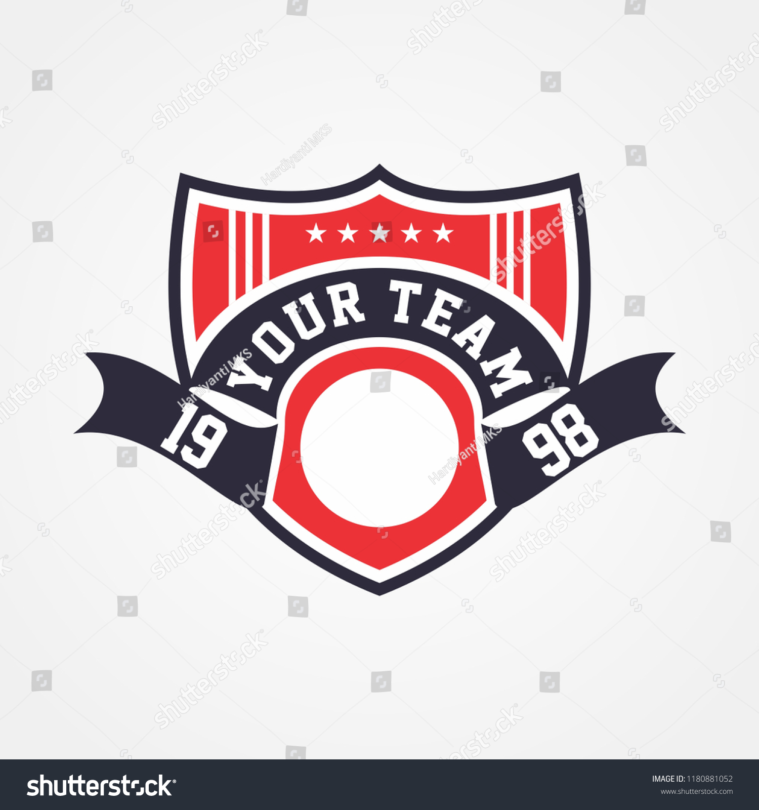 Shield Crest Logo Template Stock Vector (Royalty Free) 1180881052