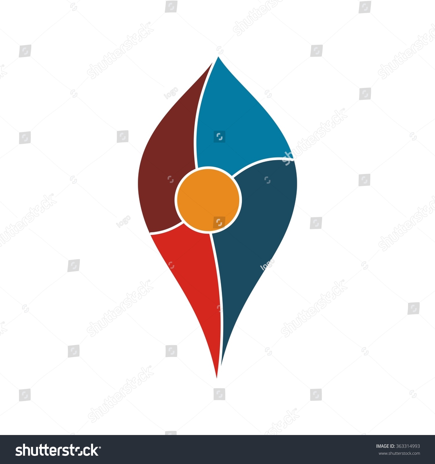 Shield Flower Logo Stock Vector (Royalty Free) 363314993 | Shutterstock