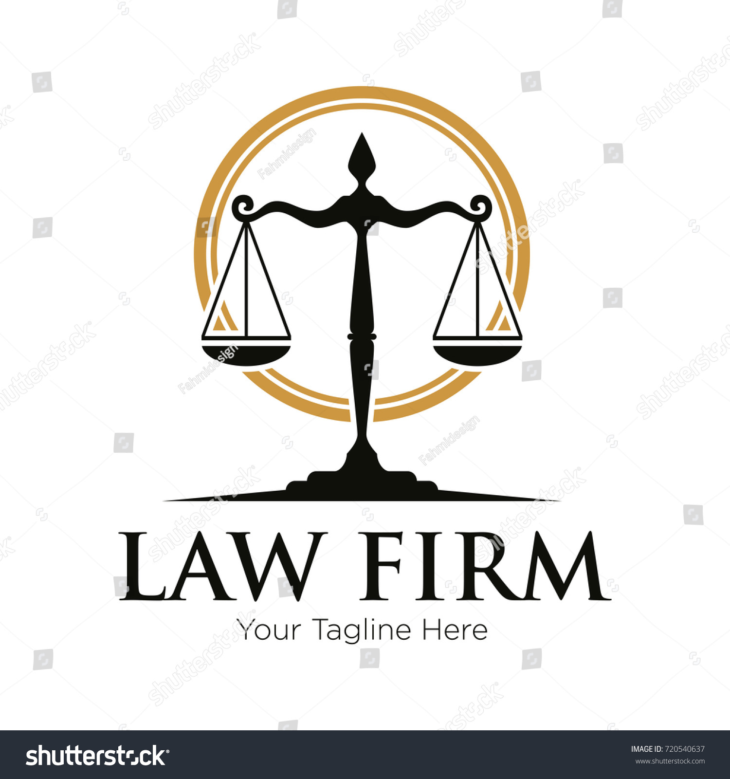 Shield Law Firm Logo Vector Template Stock Vector (Royalty Free ...