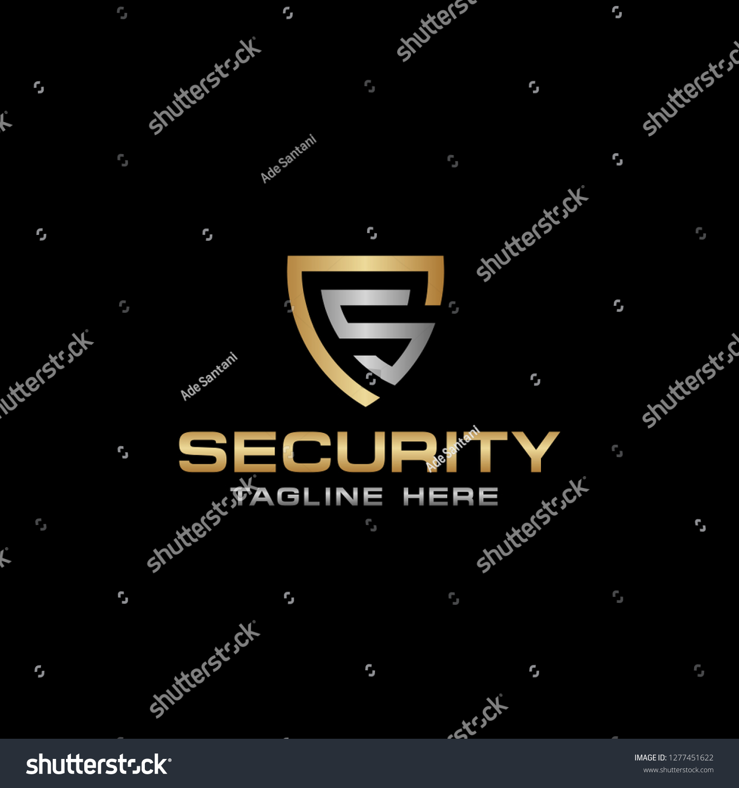 Shield Letter S Security Logo Template Stock Vector (Royalty Free ...