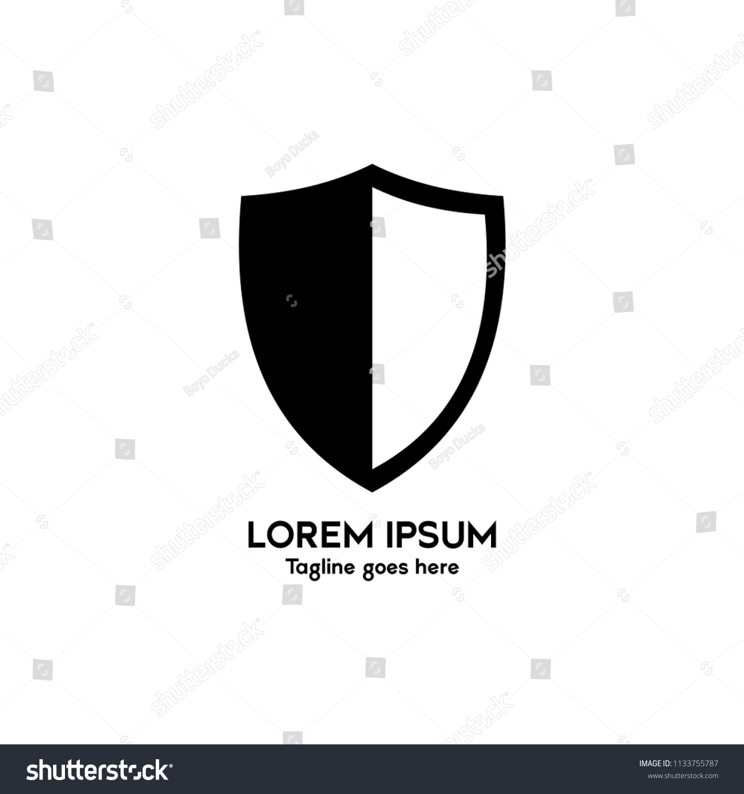 Shield Logo Icon Design Template Stock Vector (Royalty Free) 1133755787 ...