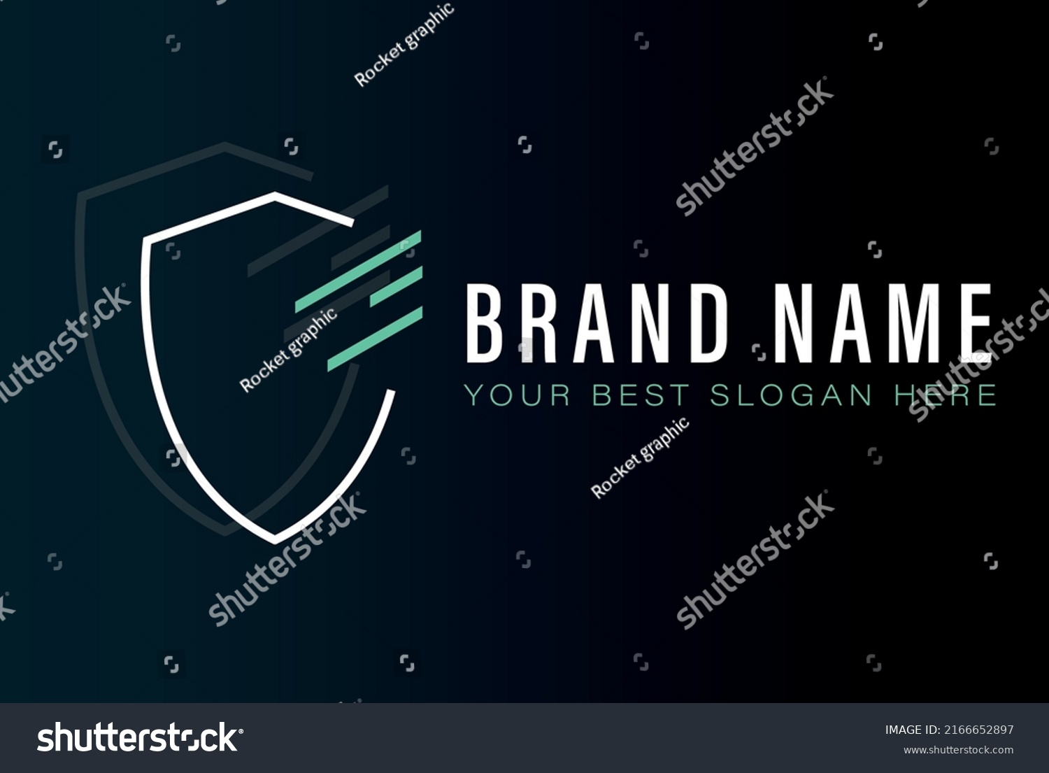 Shield Logo Template Flat Vector Illustration Stock Vector (Royalty ...