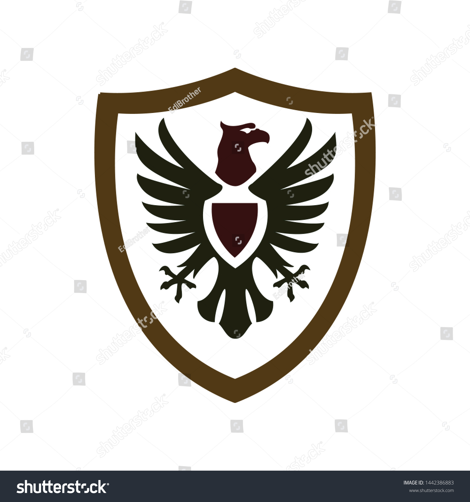 Shield Phoenix Logo Heraldic Logo Stock Vector (Royalty Free ...