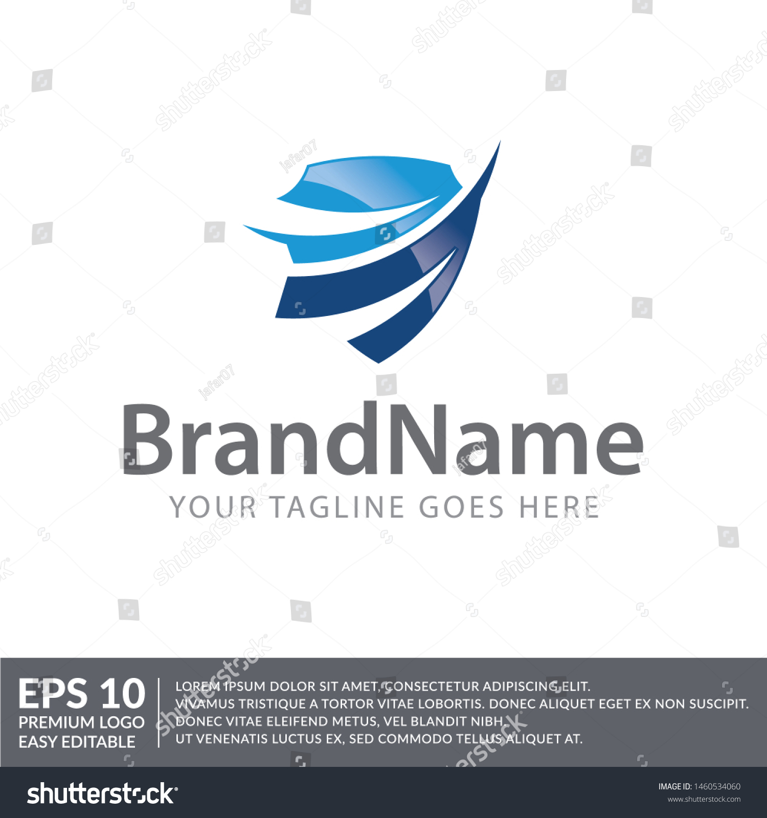 Shield Protect Digital Tech Logo Icon Stock Vector (Royalty Free ...