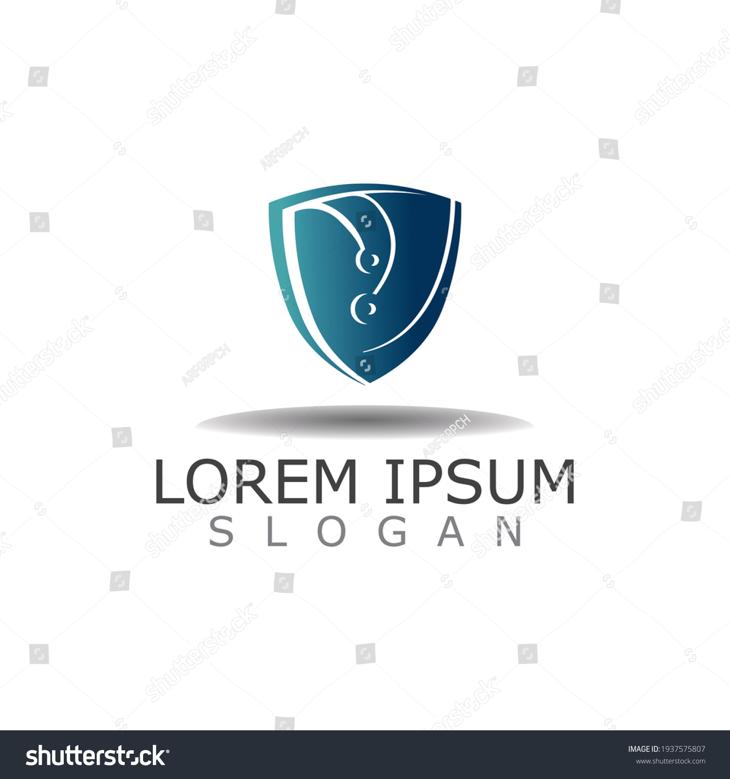 Shield Protect Technology Logo Design Inspiration Stock Vector (Royalty ...