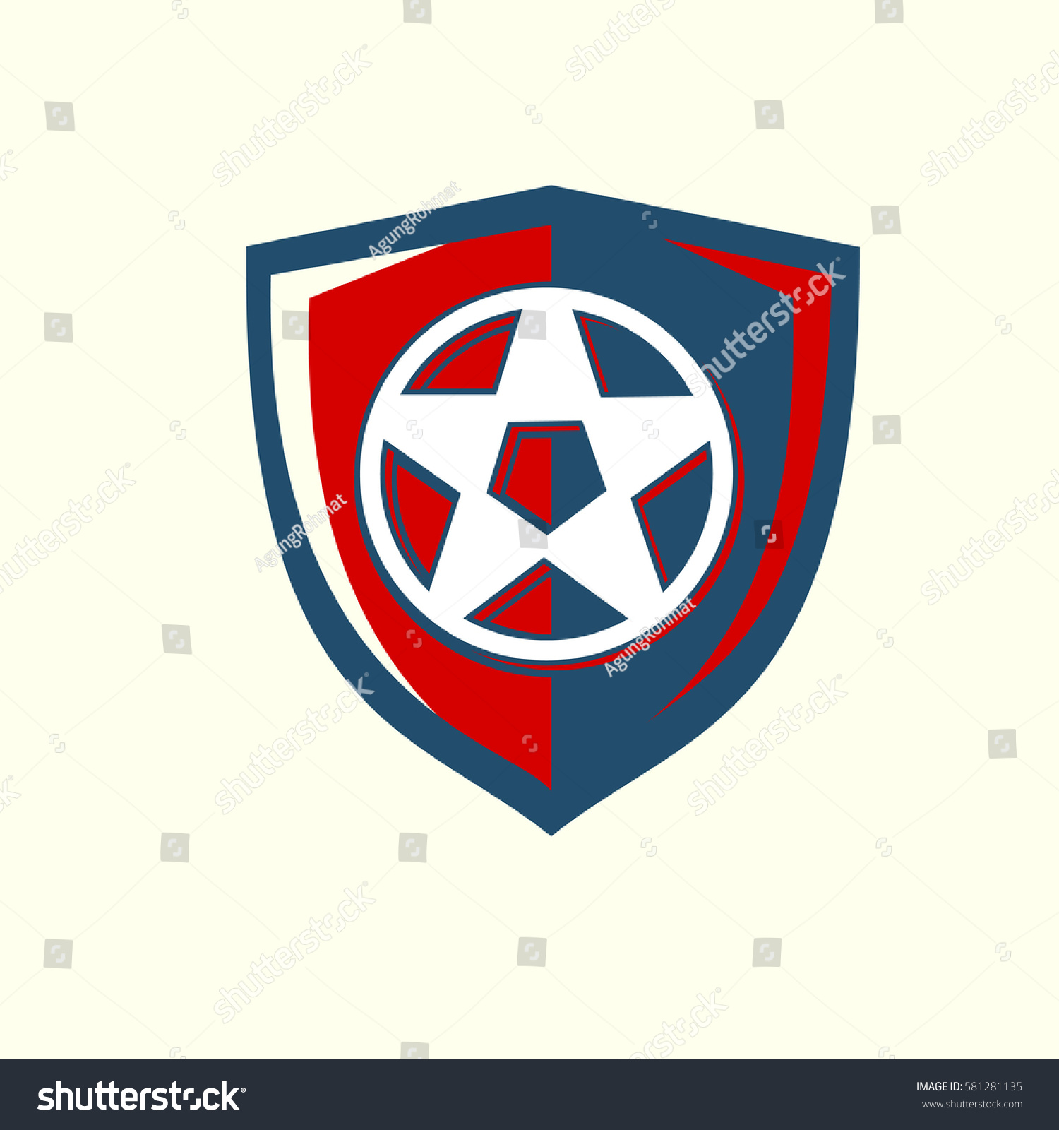 Shield Sport Logo Design Stock Vector (Royalty Free) 581281135
