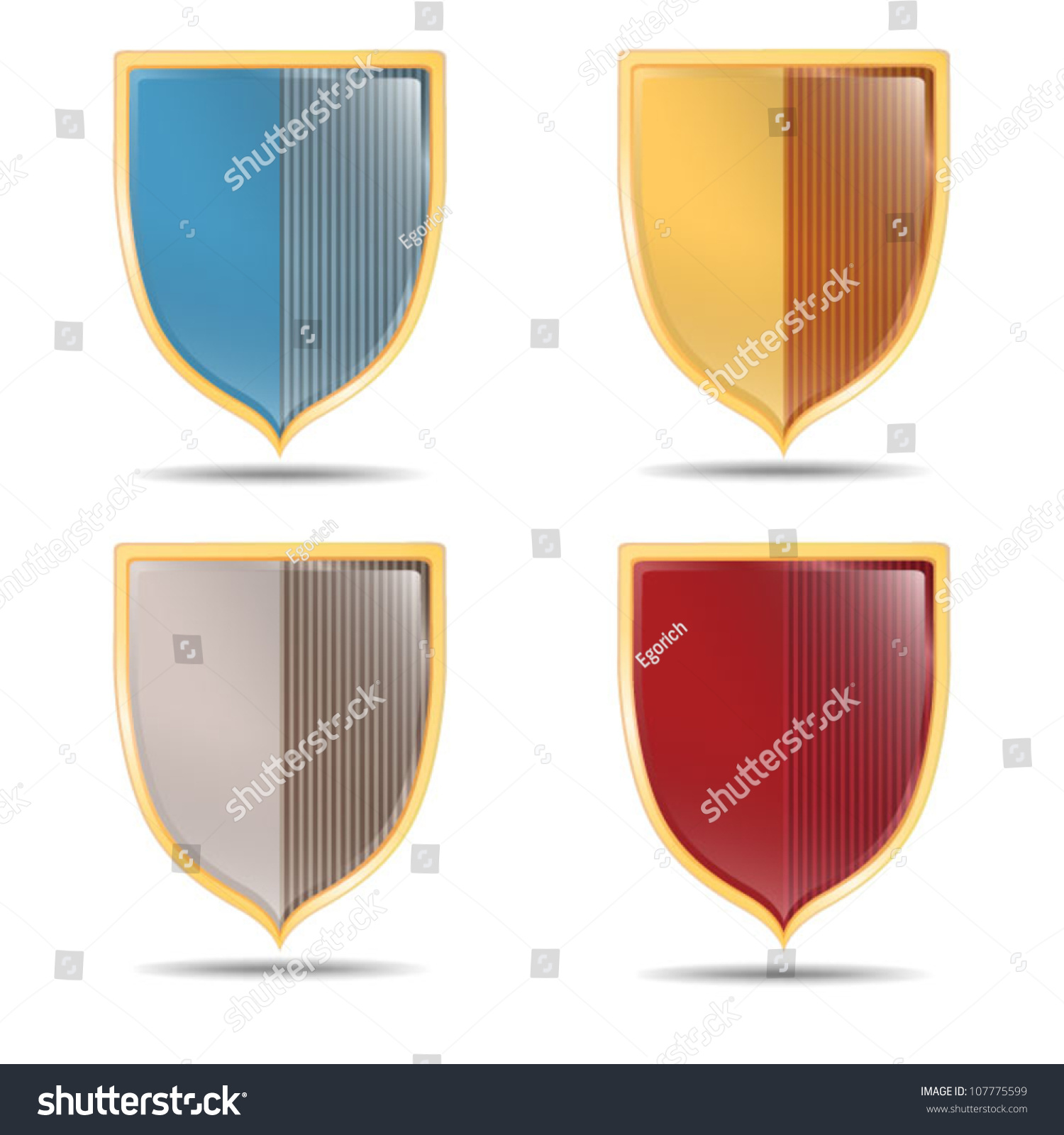 Shield Symbol Icon Stock Vector (Royalty Free) 107775599 | Shutterstock