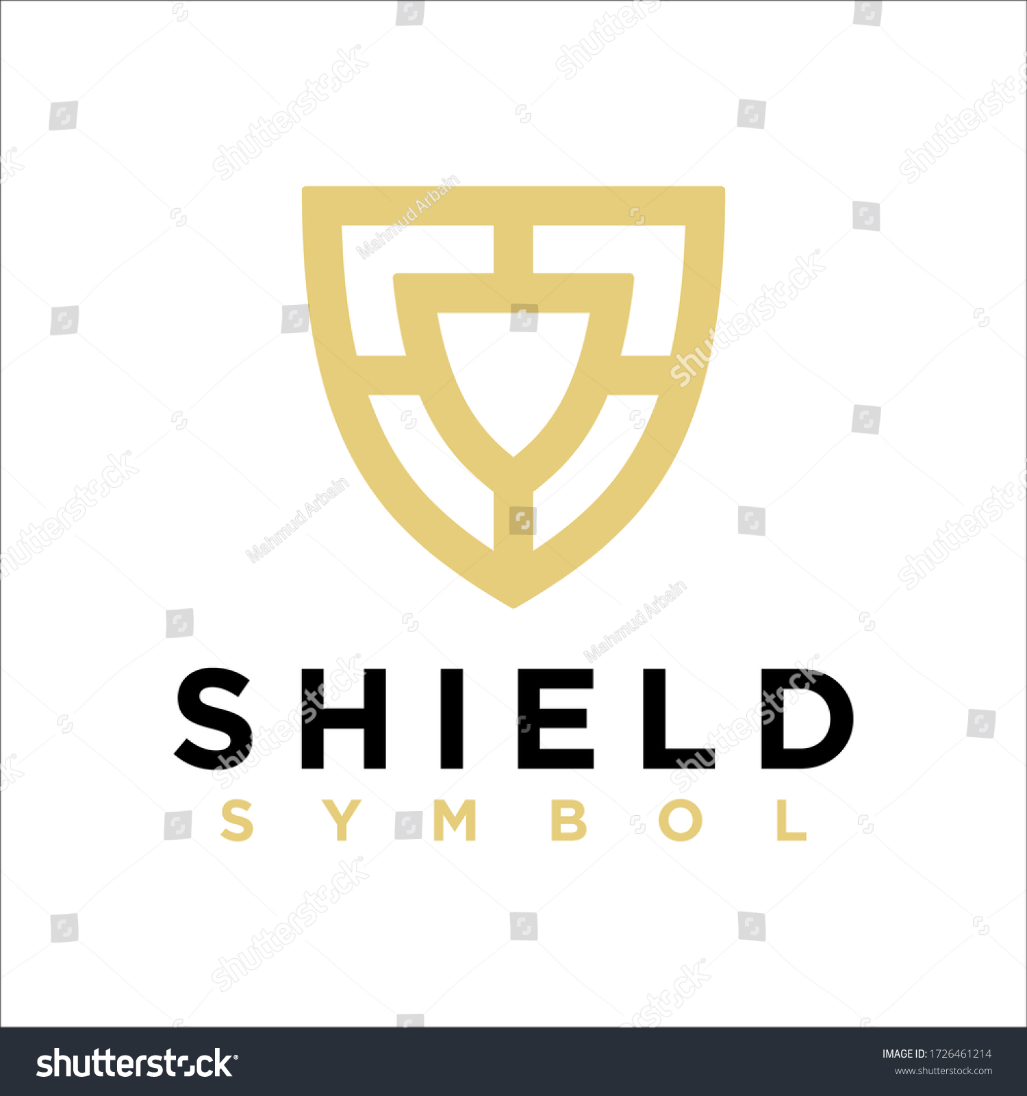 Shield Symbol Logo Design Vector Stock Vector (Royalty Free) 1726461214 ...