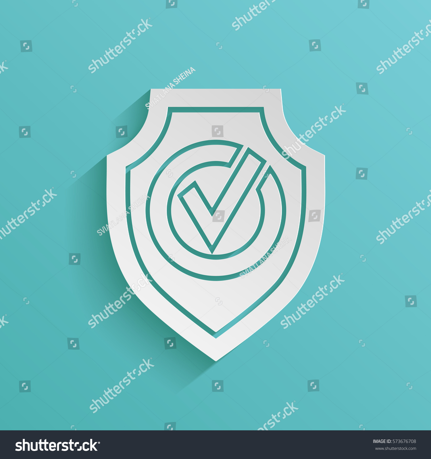 Shield Check Mark Icon Stock Vector (Royalty Free) 573676708 | Shutterstock