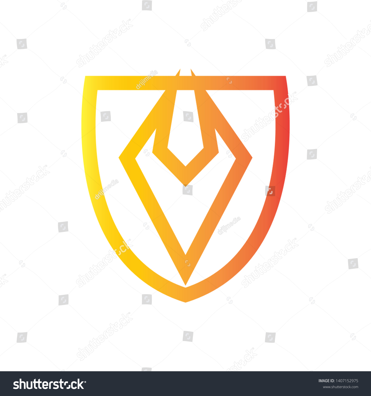 Shield Letter V Logo Design Vector Stock Vector (Royalty Free ...