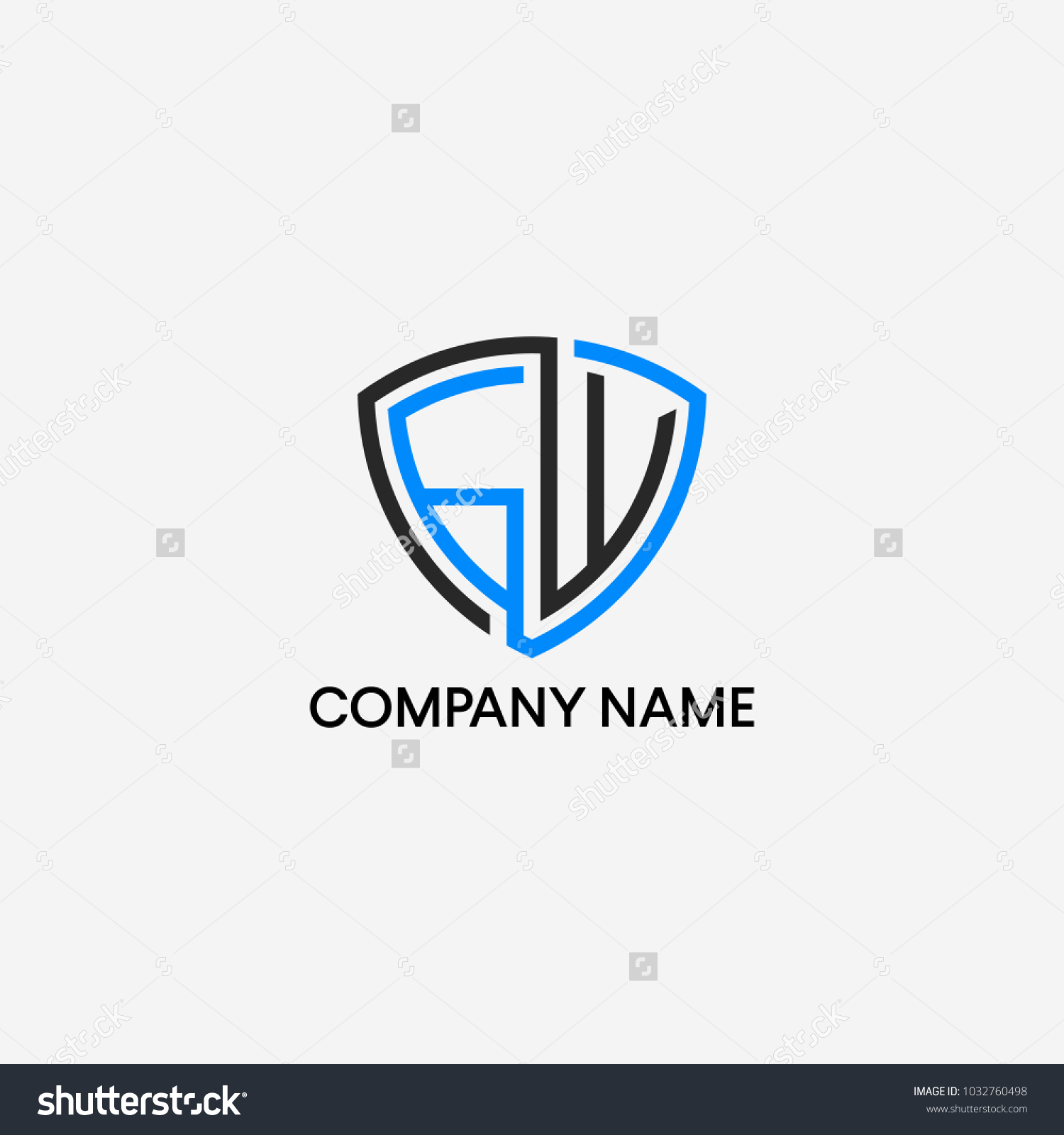 Shilled Logo Design Stock Vector (Royalty Free) 1032760498
