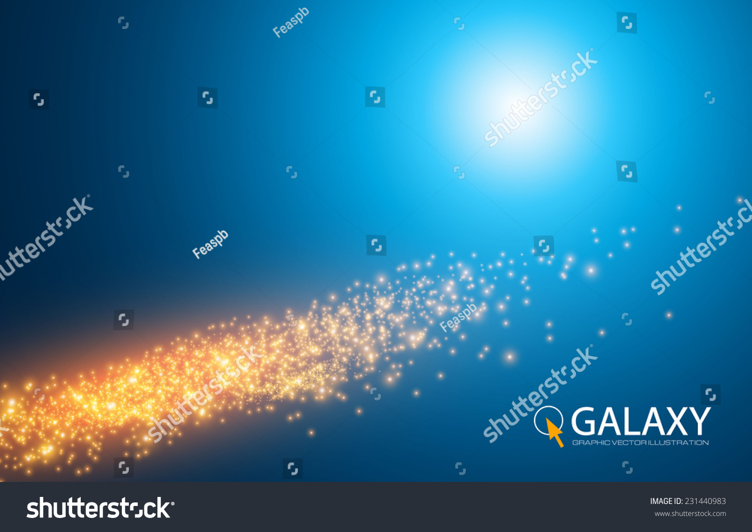 Shining Galaxy Illustration Vector Stock Vector (Royalty Free ...