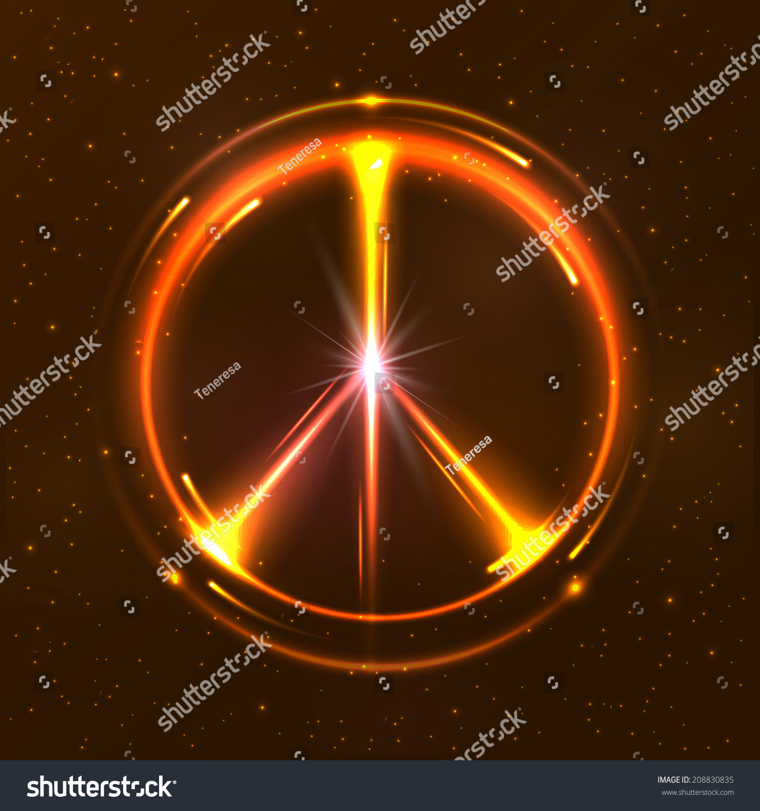 Shining Pacific Symbol Stock Vector (Royalty Free) 208830835 | Shutterstock