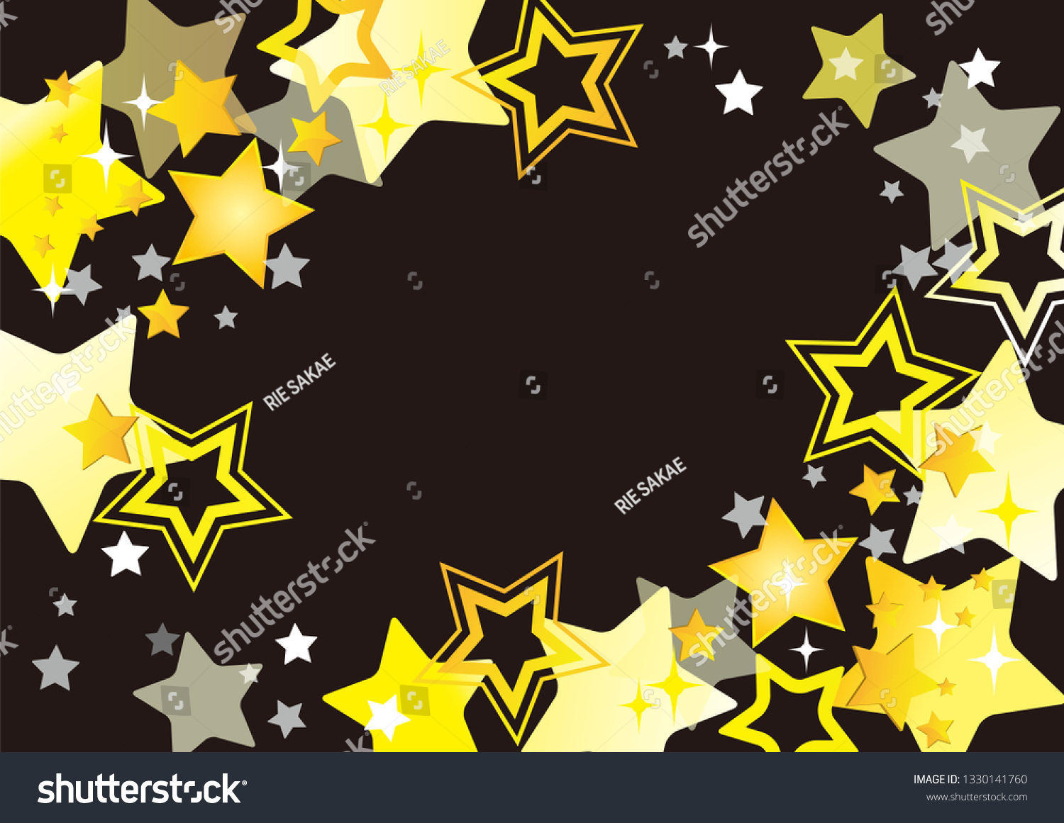 Shining Stars Background Material Stock Vector (Royalty Free) 1330141760
