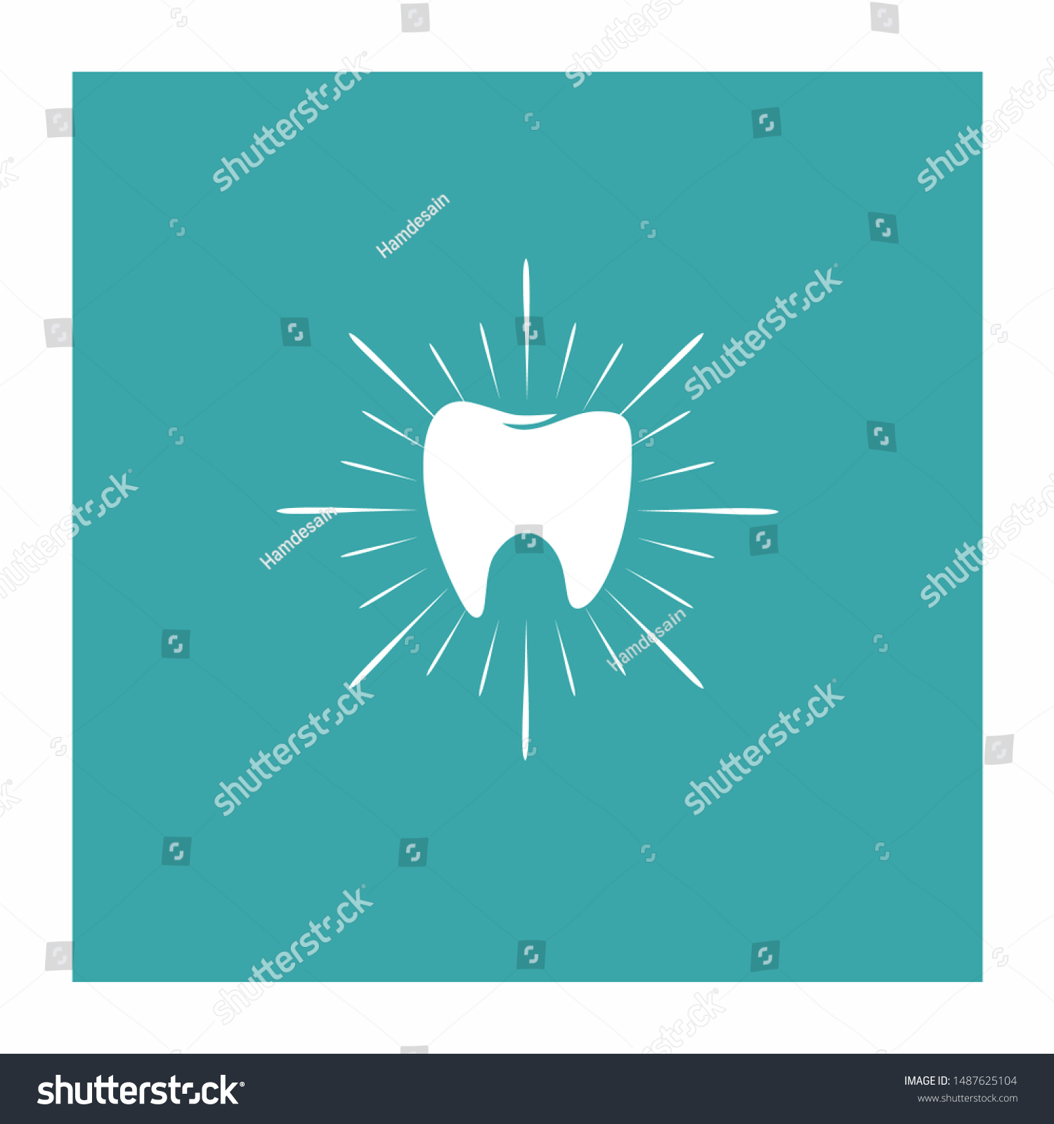 Shining Teeth Dental Vector Logo Icon Stock Vector (Royalty Free ...