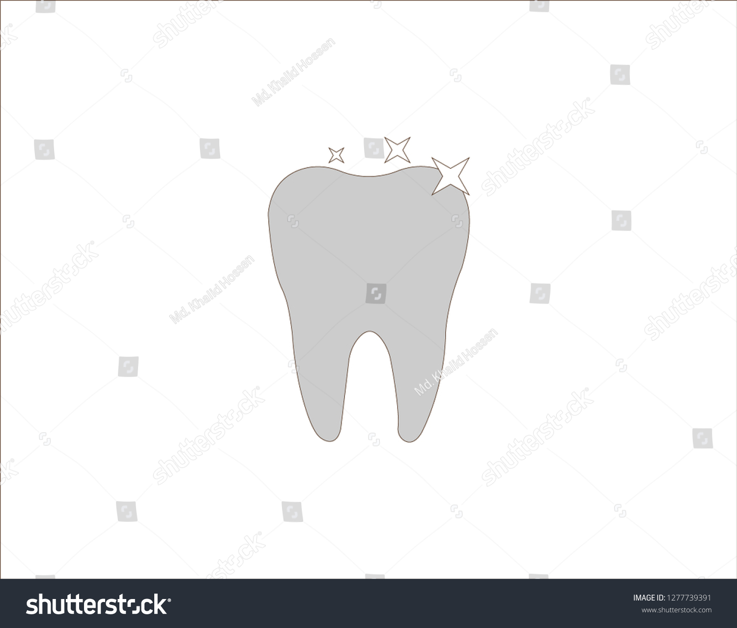 Shining Tooth Isolated Vector Logo Vector Stock Vector (Royalty Free ...