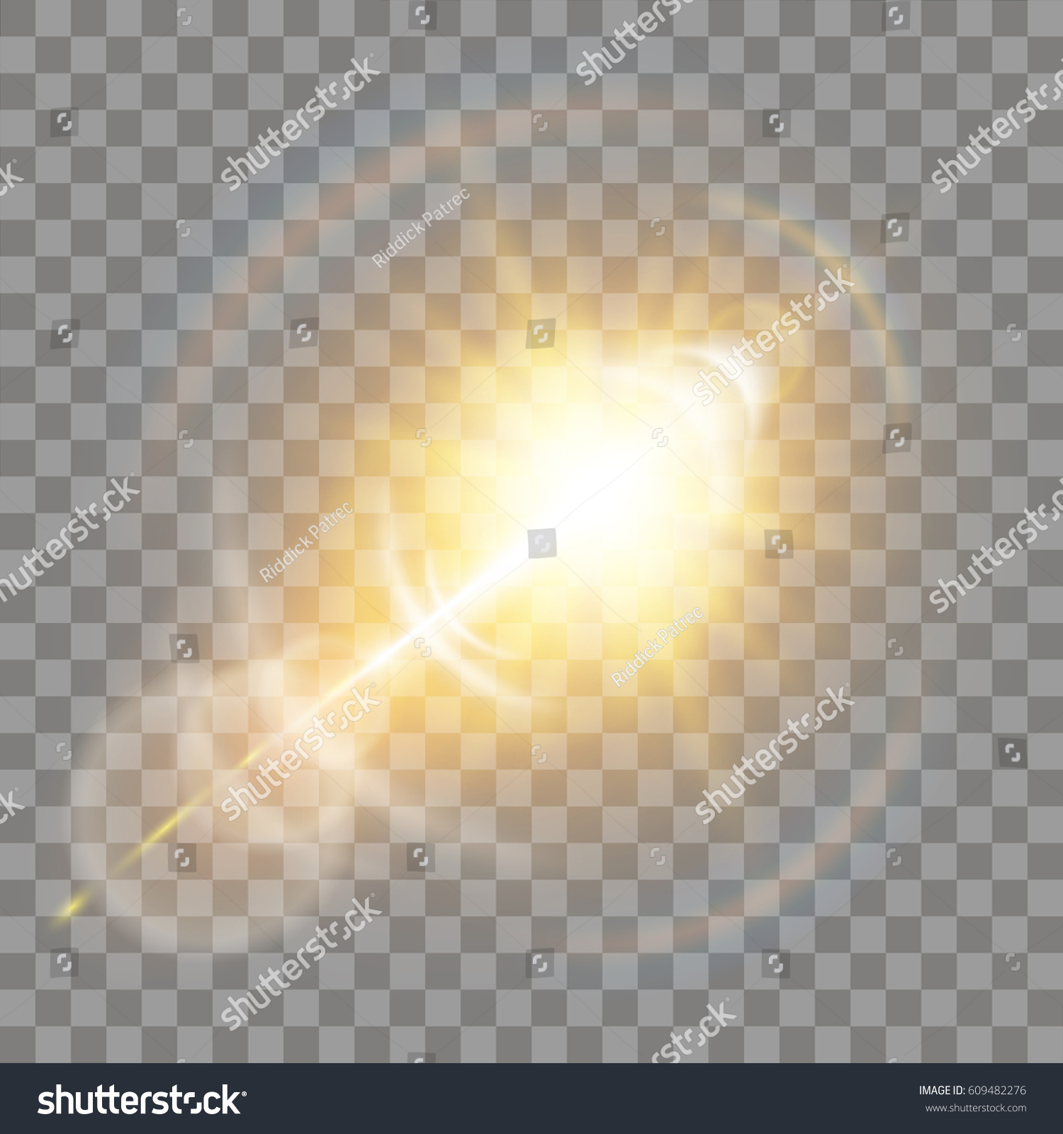 Shining Vector Golden Sun Light Effectssun Stock Vector (Royalty Free ...