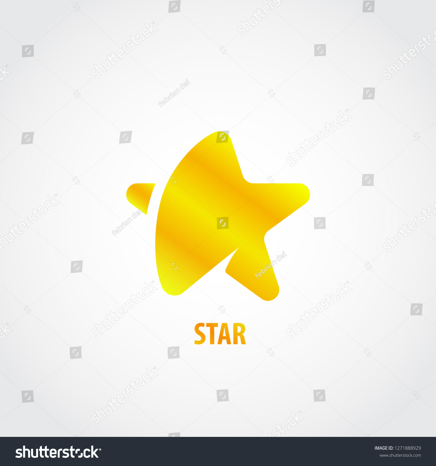 Shinny Star Logo Template Design Vector Stock Vector (Royalty Free ...