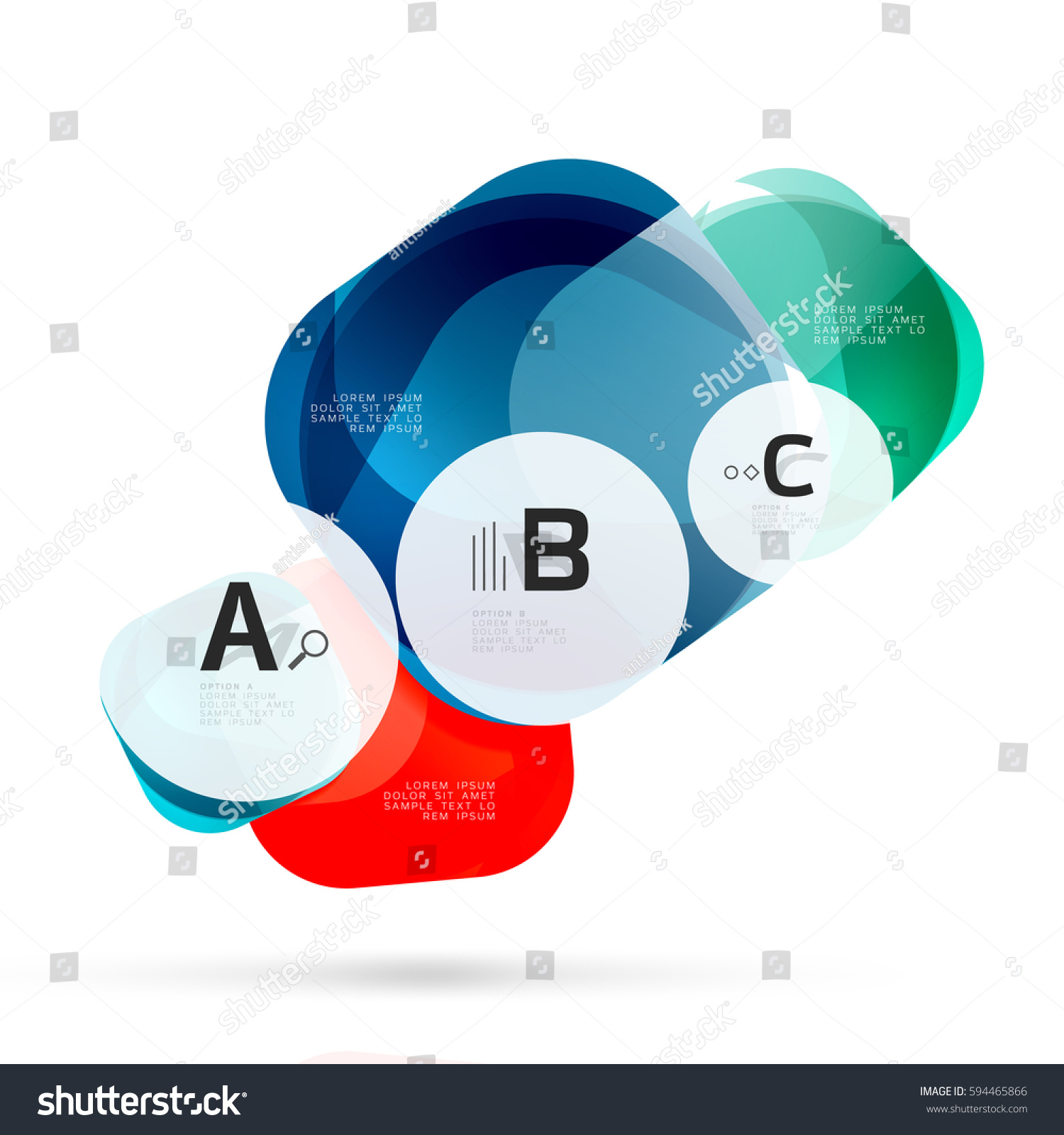 Shiny Abstract Elements Vector Template Background Stock Vector ...