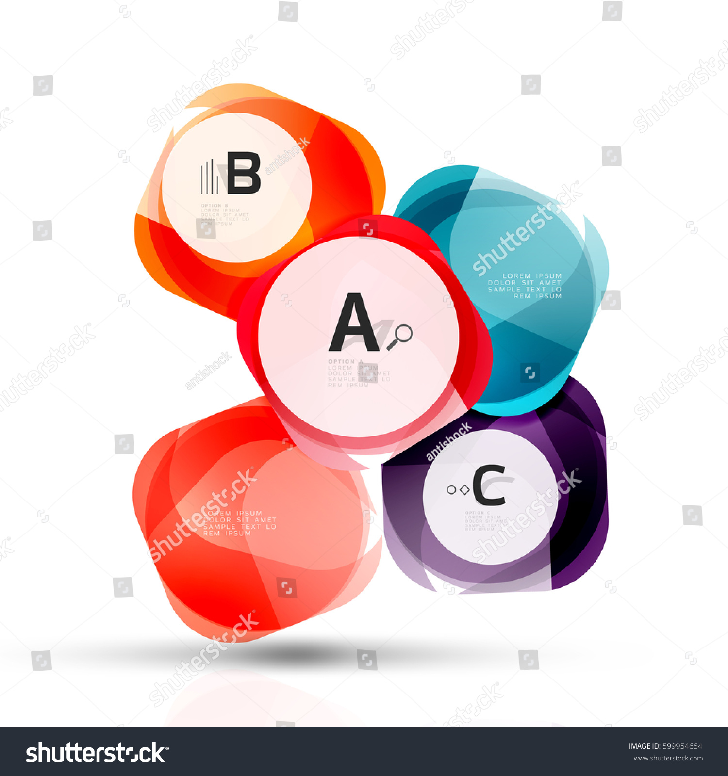 Shiny Abstract Elements Vector Template Background Stock Vector ...
