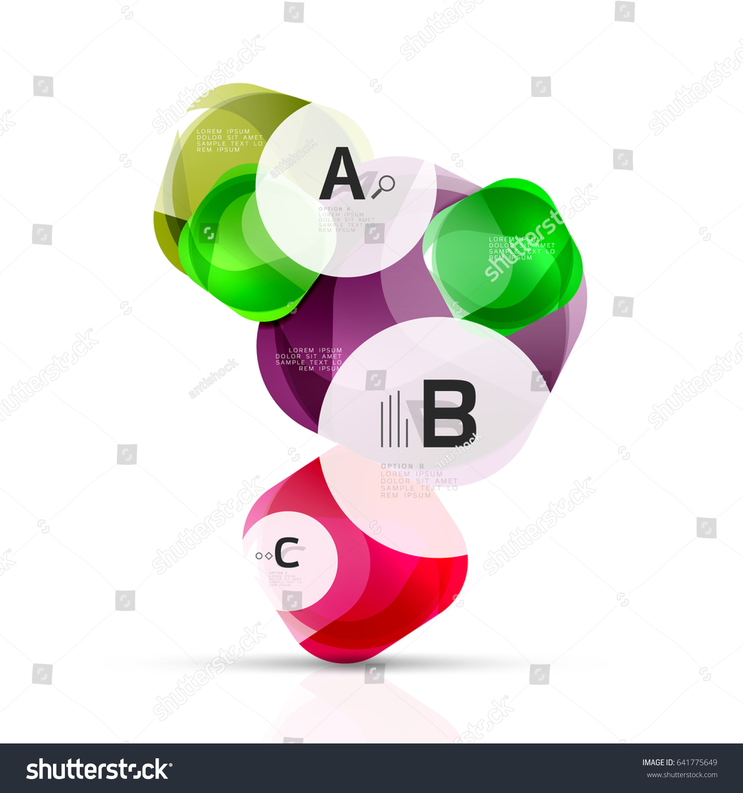 Shiny Abstract Elements Vector Template Background Stock Vector ...