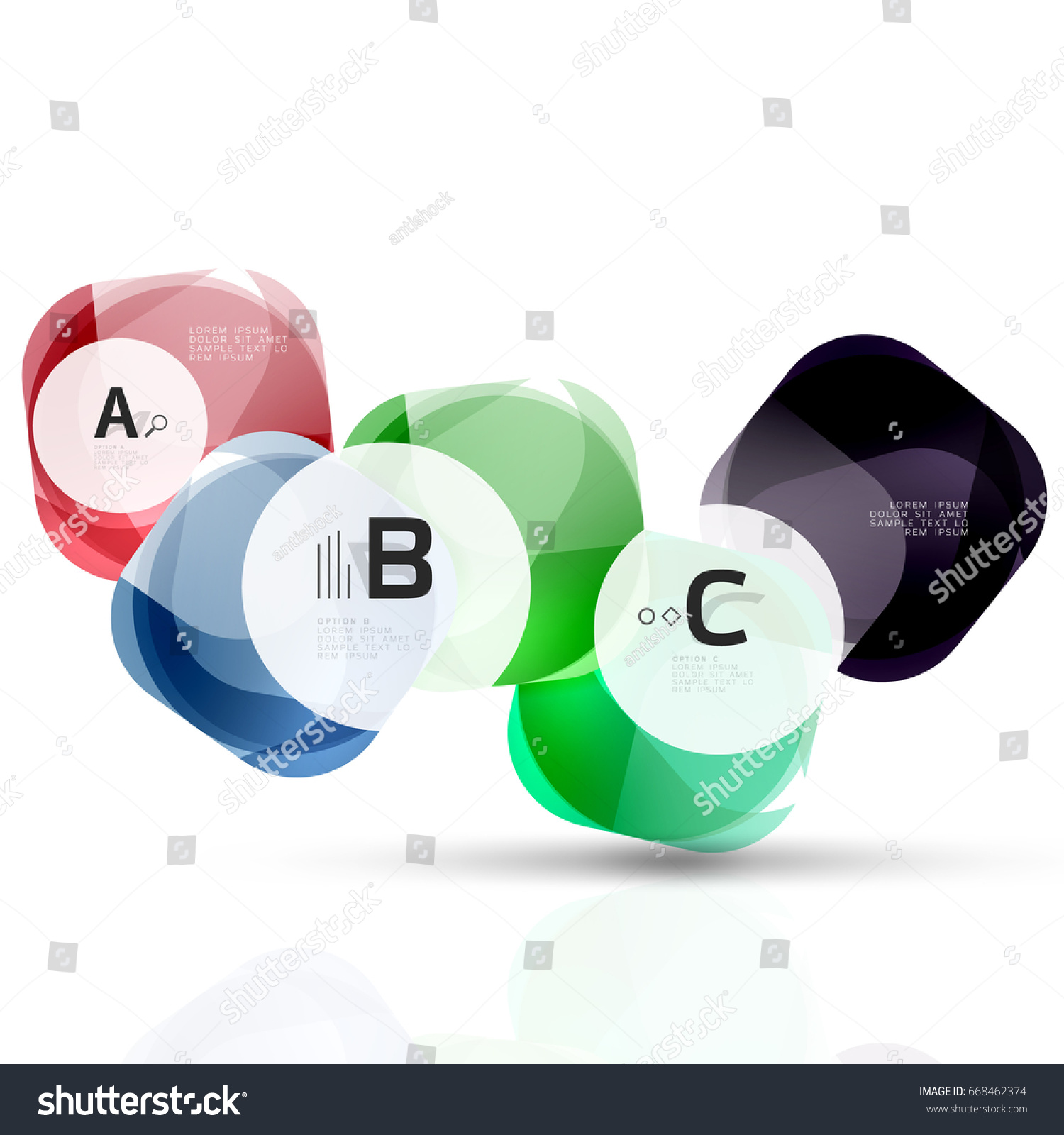 Shiny Abstract Elements Vector Template Background Stock Vector ...