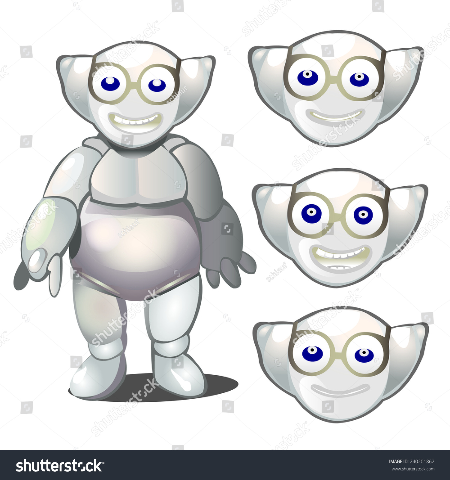Shiny_robot Stock Vector (Royalty Free) 240201862 | Shutterstock