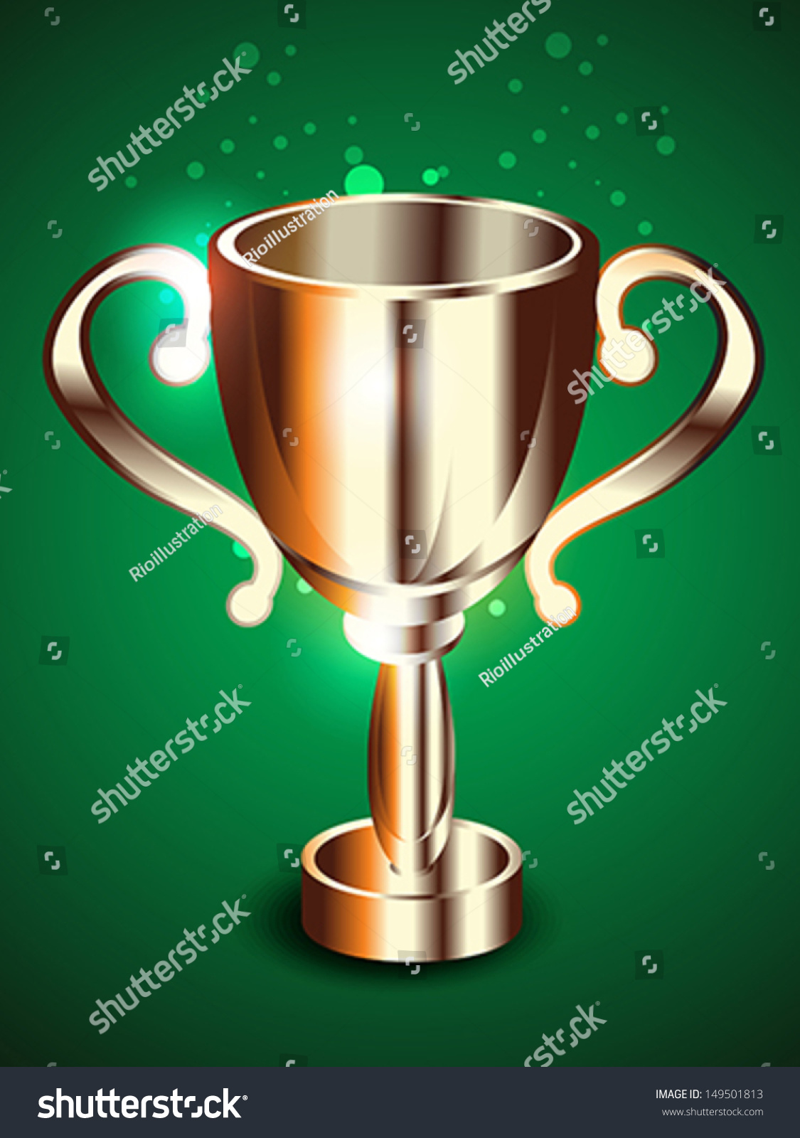 Shiny Vector Tropy Vector Illustration Stock Vector (Royalty Free ...
