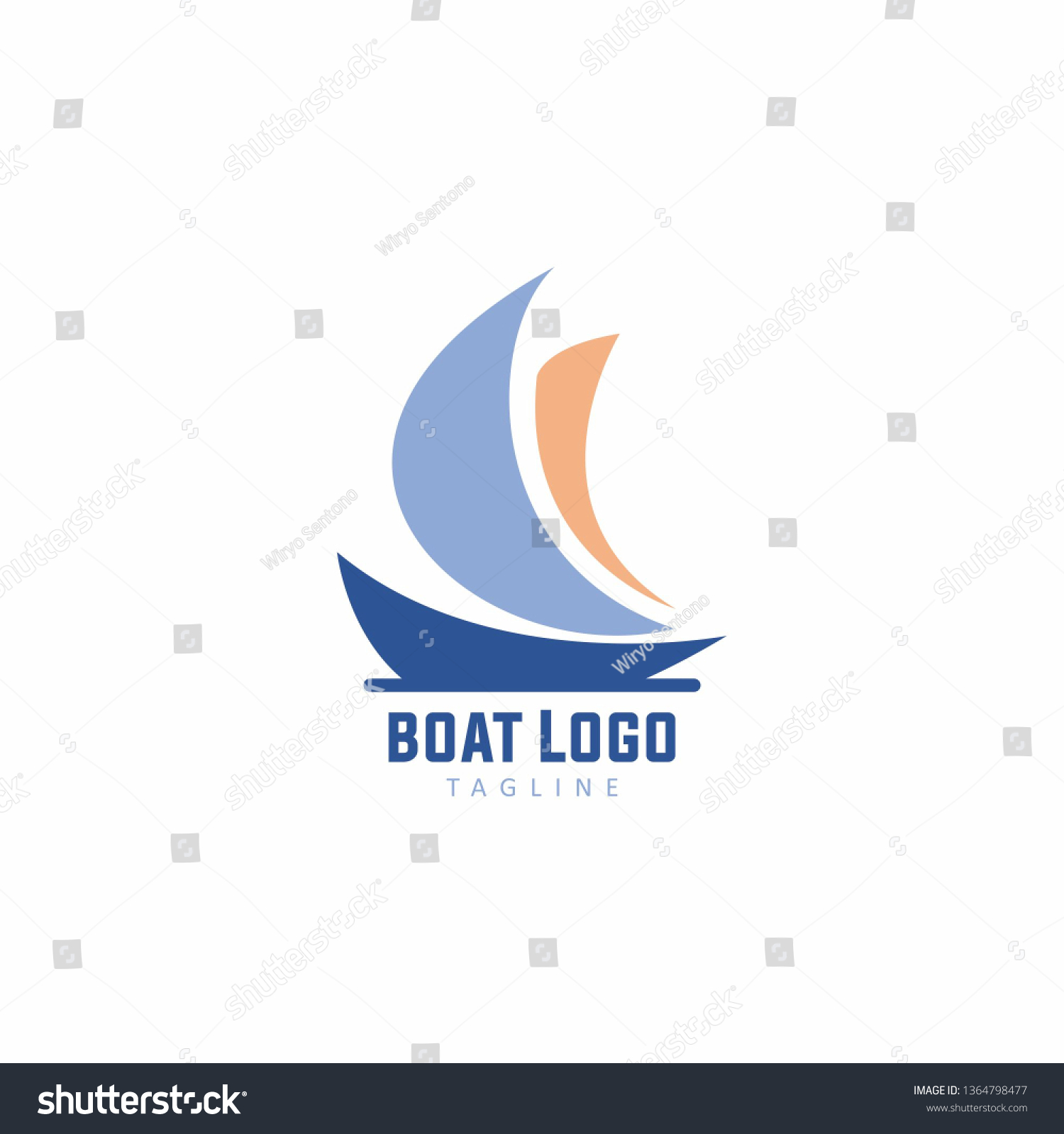 Ship Boat Logo Stock Vector (Royalty Free) 1364798477 | Shutterstock