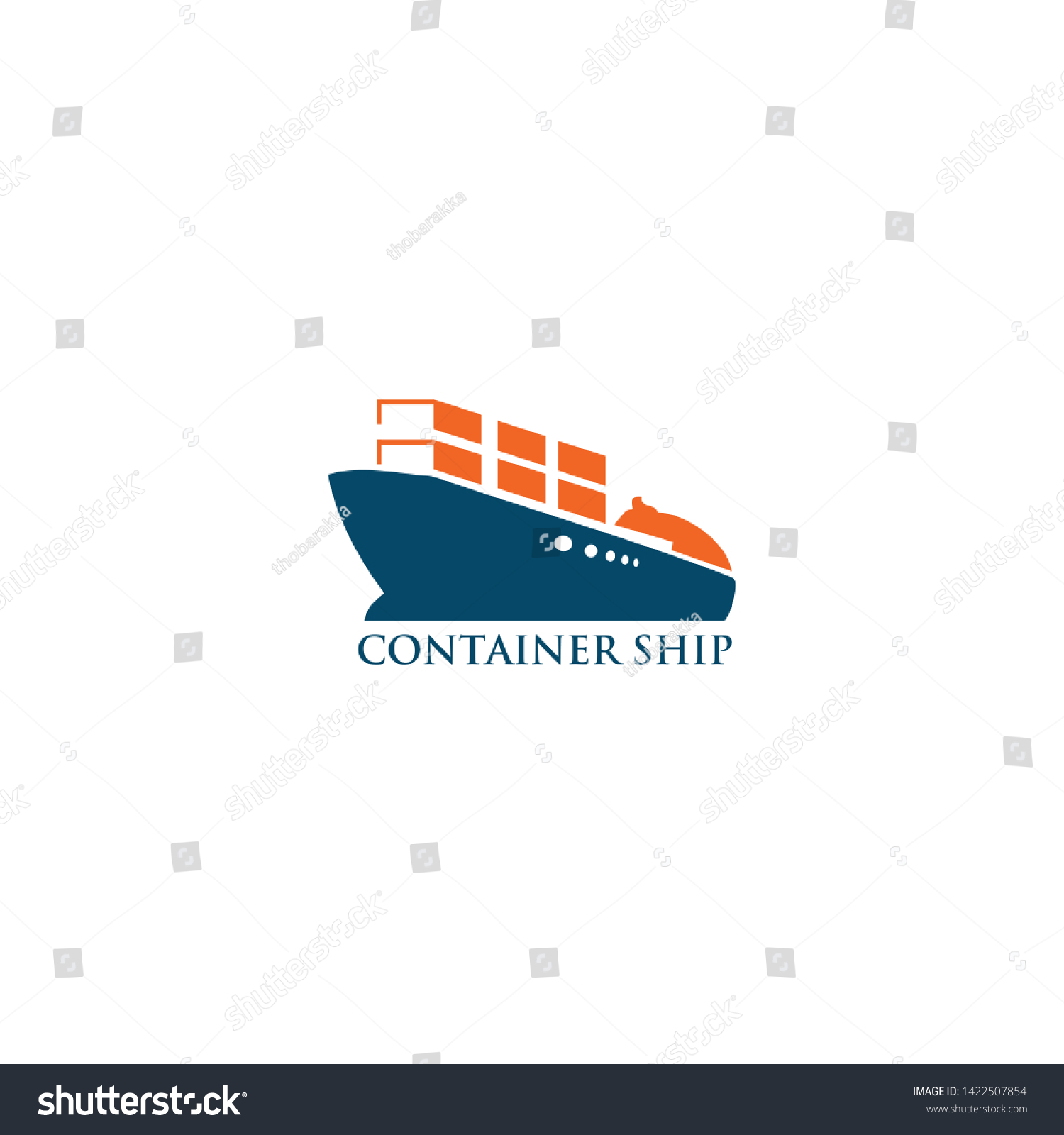 Ship Container Icon Logo Design Vector: เวกเตอร์สต็อก (ปลอดค่าลิขสิทธิ์ ...