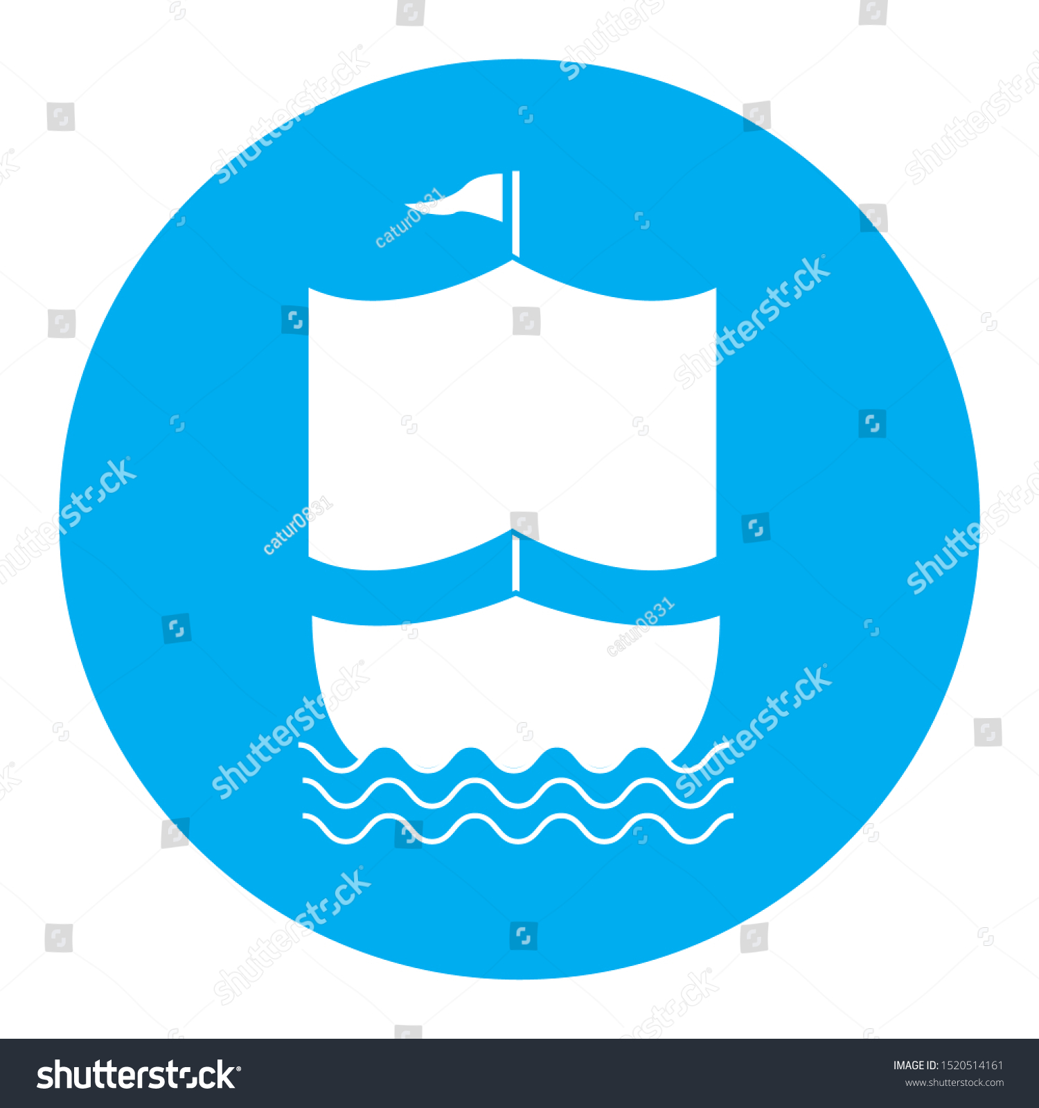 Ship Front Logo Vector: vector de stock (libre de regalías) 1520514161 ...