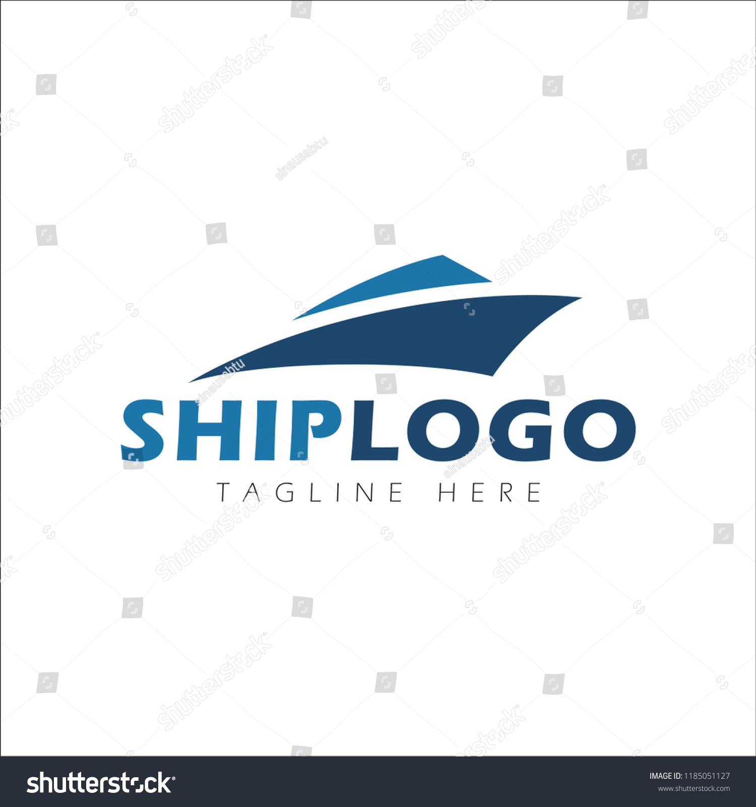 Ship Logo Template Stock Vector (Royalty Free) 1185051127 | Shutterstock