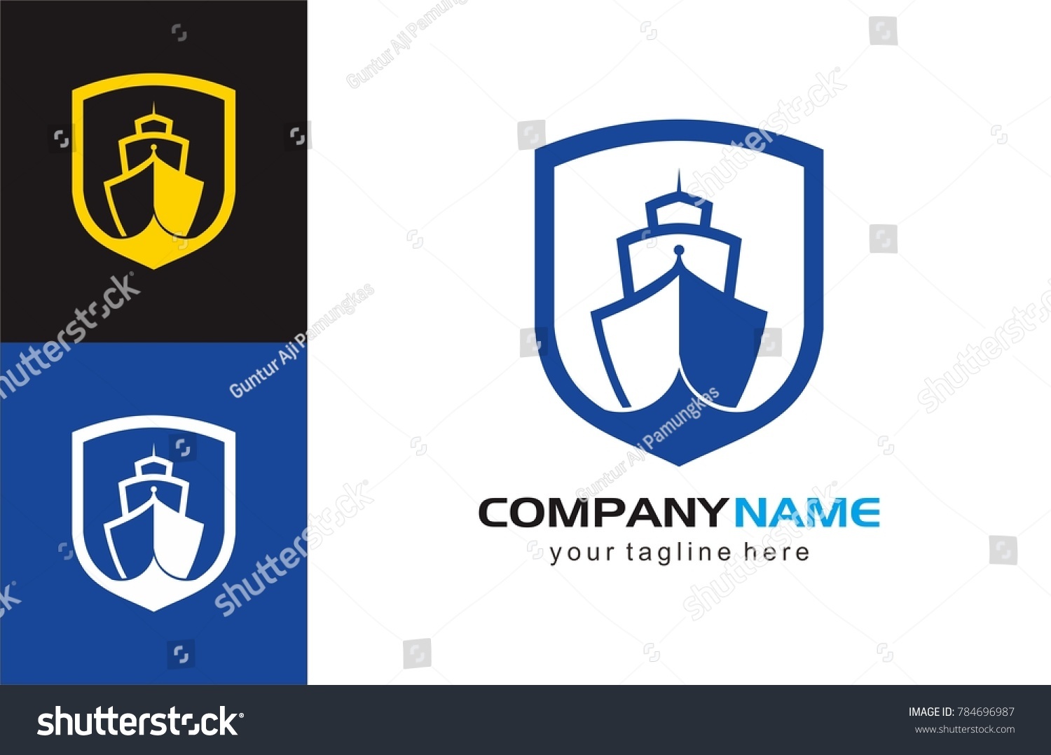 Ship Logo Vector Illustration Boat Stock Vector (Royalty Free ...