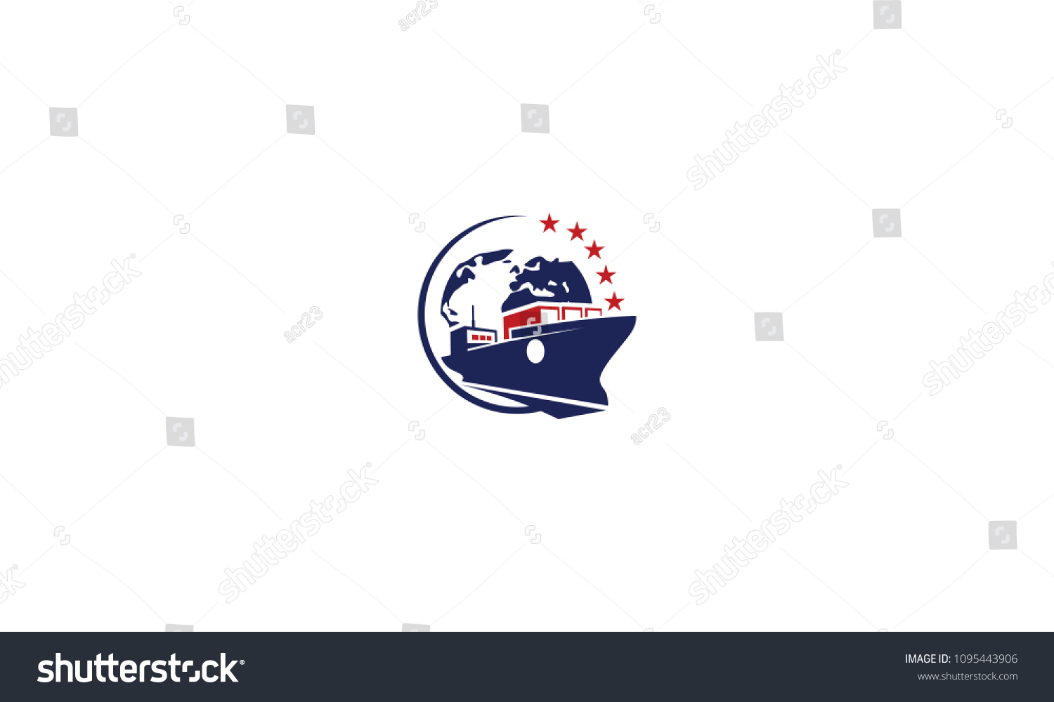 Ship Tanker Shipping Logo Vector Stock Vector (Royalty Free) 1095443906 ...
